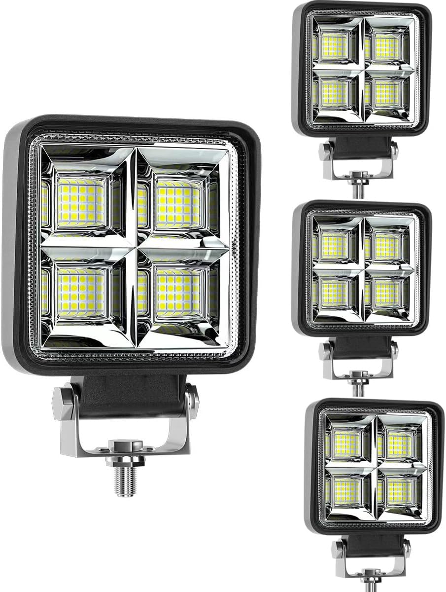 Amazon.com: 4 Inch LED Light Pods,114W Square Tractor Work Lights ...