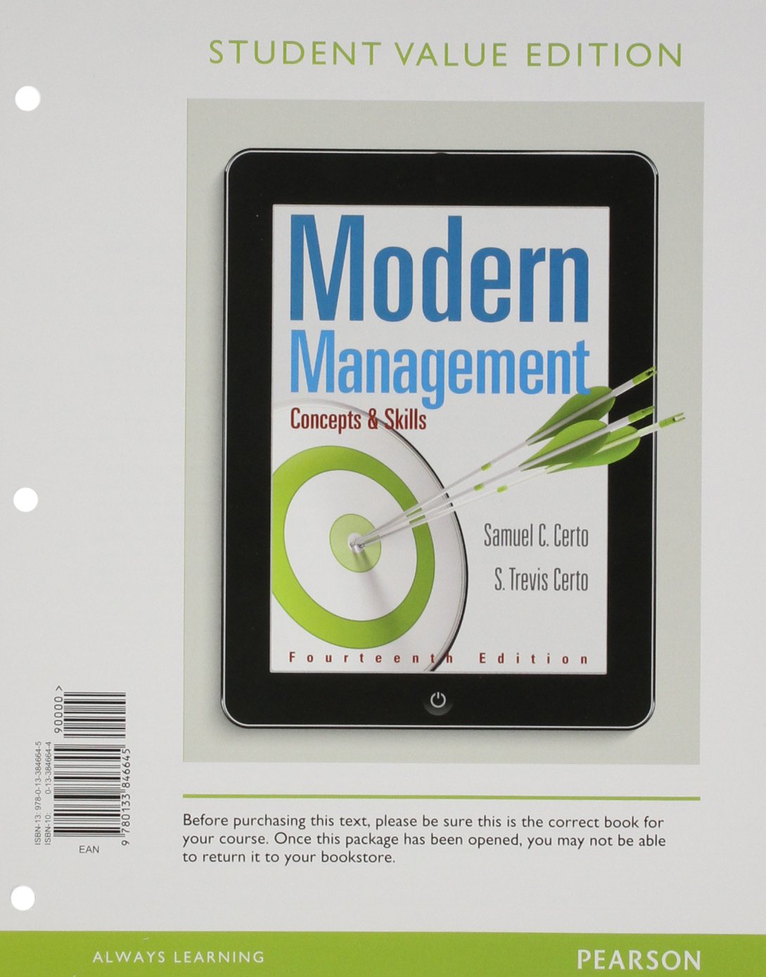 Modern Management: Concepts and Skills, Student Value Edition: Certo ...