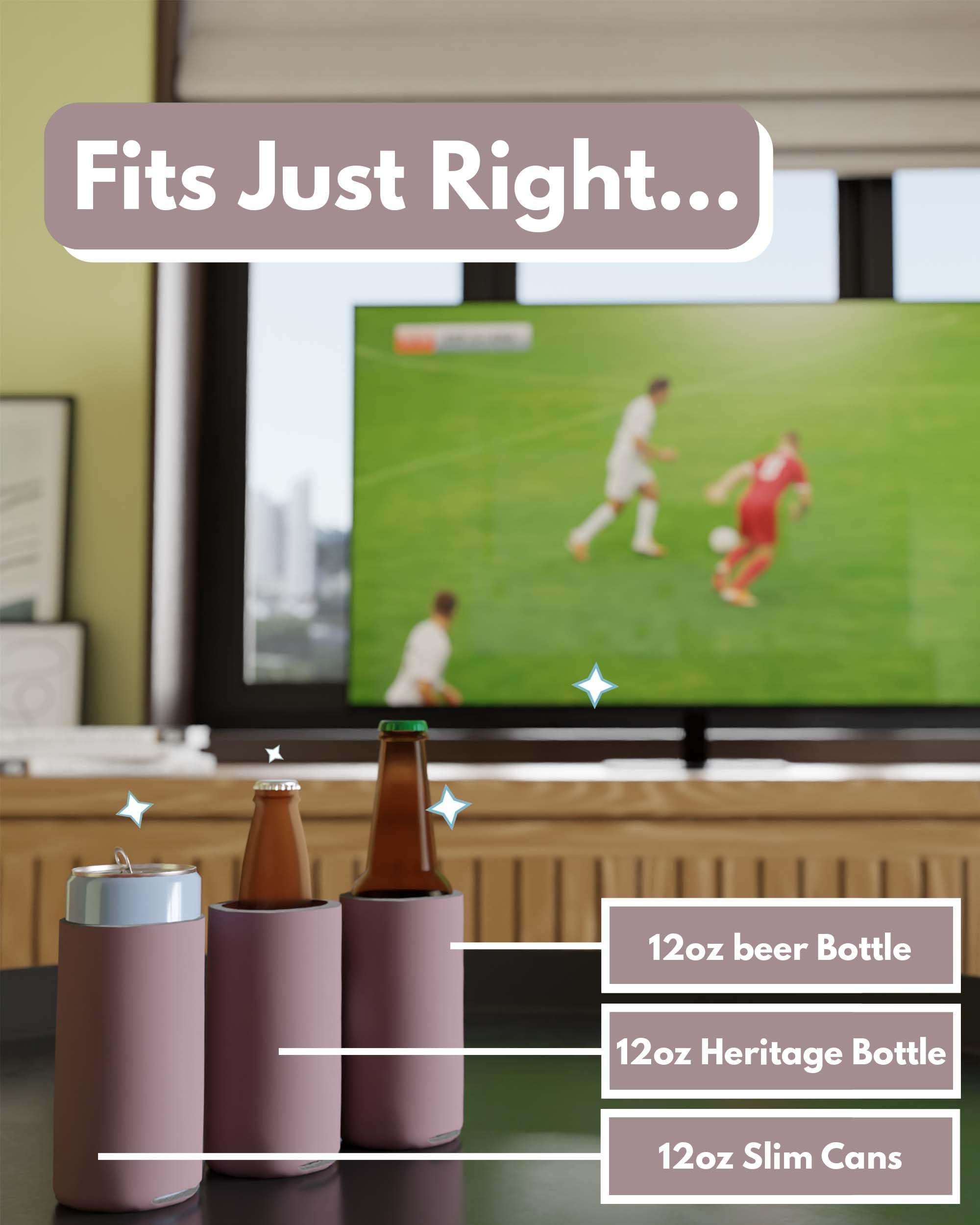 Snapklik.com : 100 Pack Dusty Rose Blank Slim Can Cooler Sleeves Plain ...