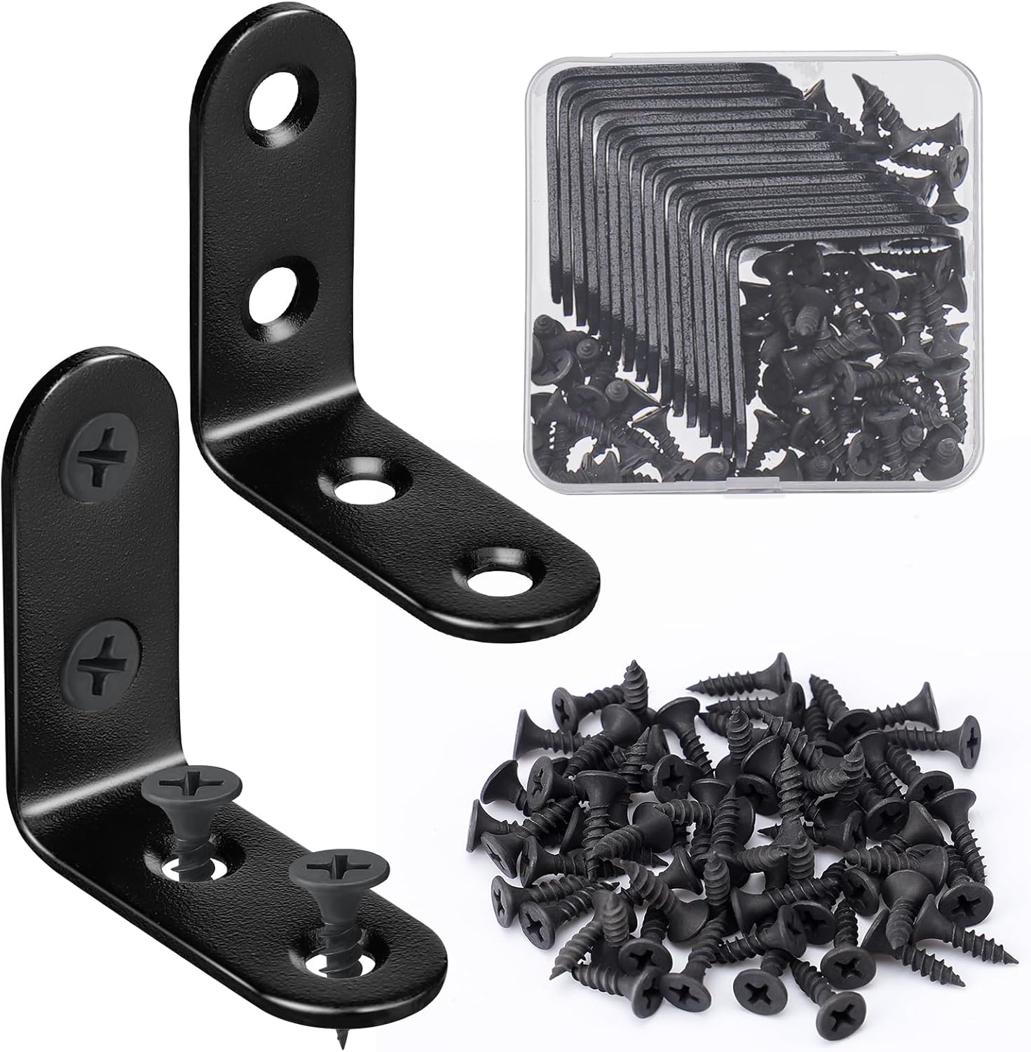 Amazon.com: 16PCS L Bracket Stainless Steel Corner Brace, Premium 90 ...