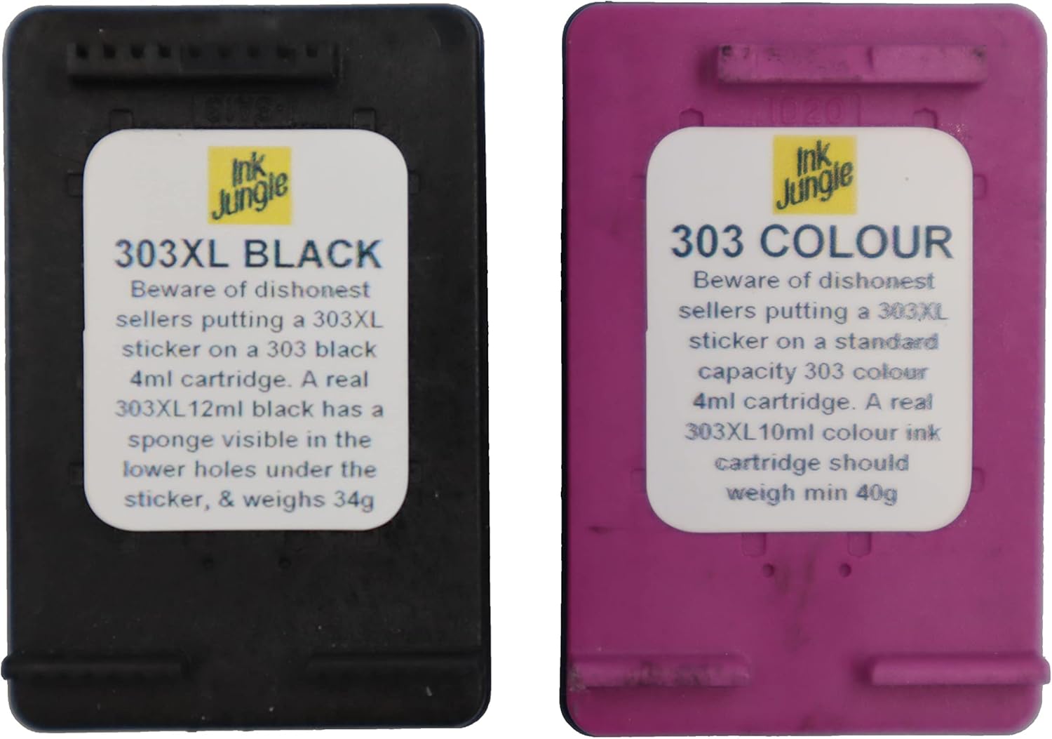 Ink Jungle 303XL Black & 303 Tri-Colour Ink Cartridge Combo Pack For HP ...