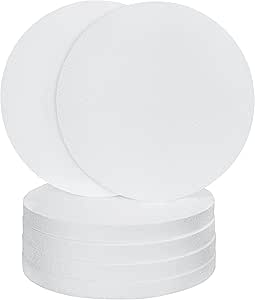 Amazon.de: Belle Vous 6er Pack Polystyrol Platte Runde Styrene Platten ...
