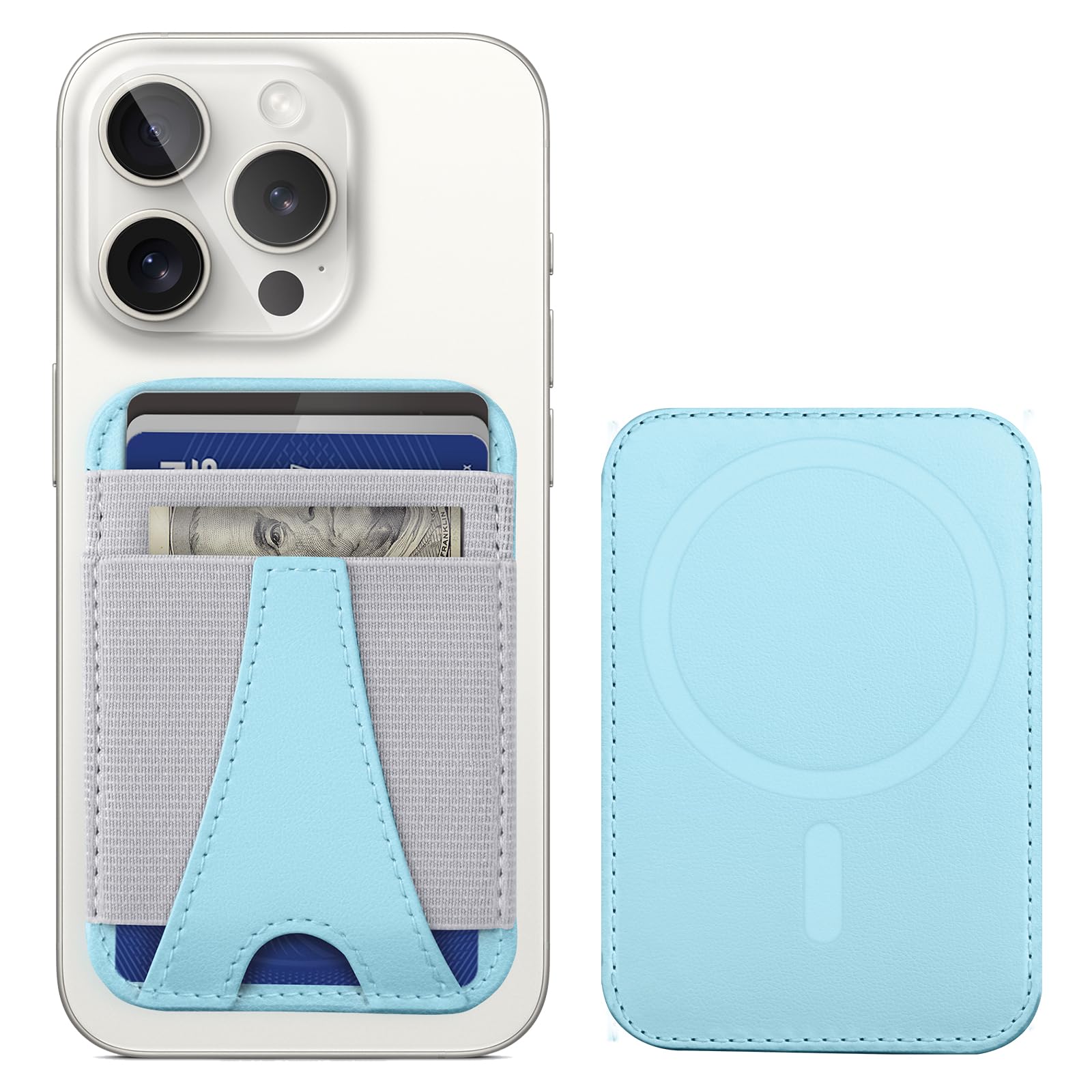 Amazon.com: Miroddi for MagSafe Wallet, Slim & Lightweight Magnetic ...