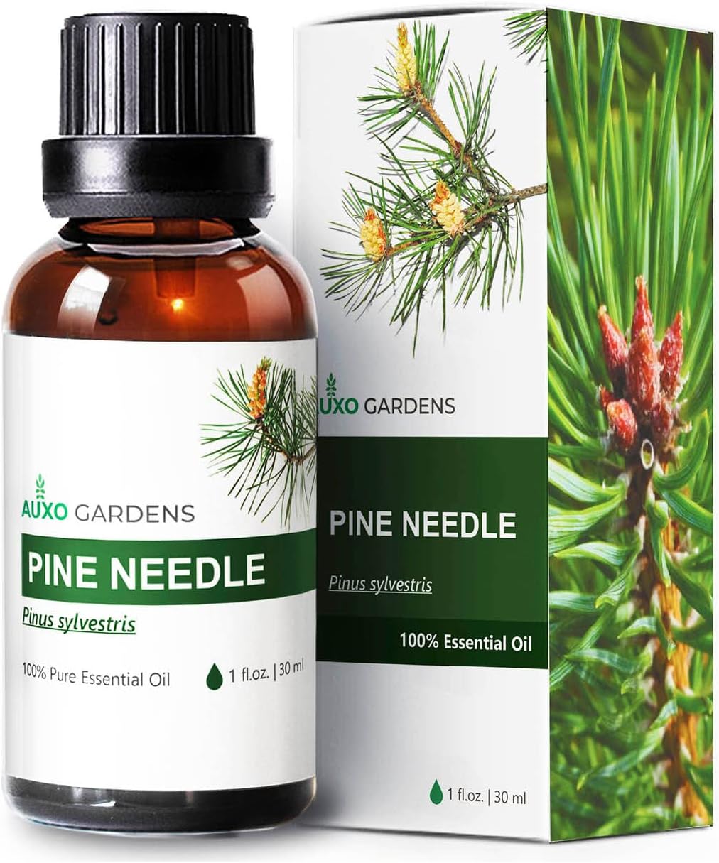 Amazon.com: Auxo Gardens Pine Needle Essential Oil 1oz (30ml) -100% ...