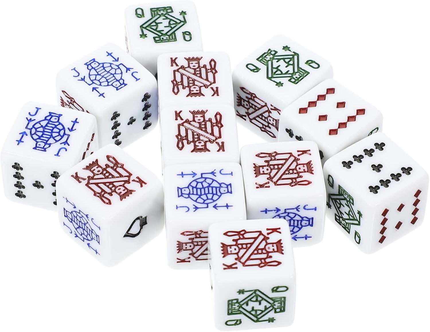 Amazon.com : Toyvian 24 Pcs Poker Dice Liars dice Retro Toys Travel ...