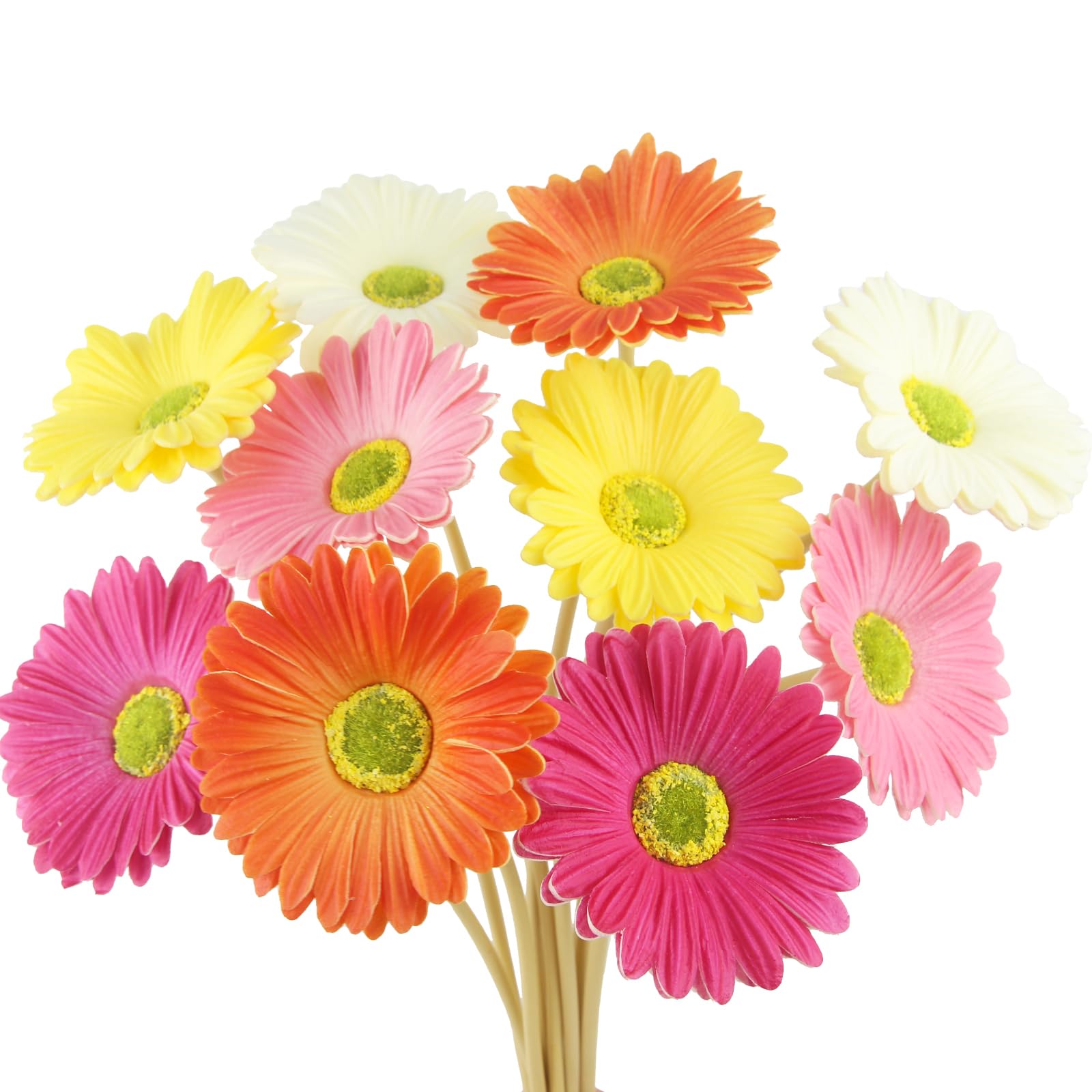 Amazon.com: ACRYCS 10 Pcs Artificial Gerbera Daisies Flowers Artificial ...