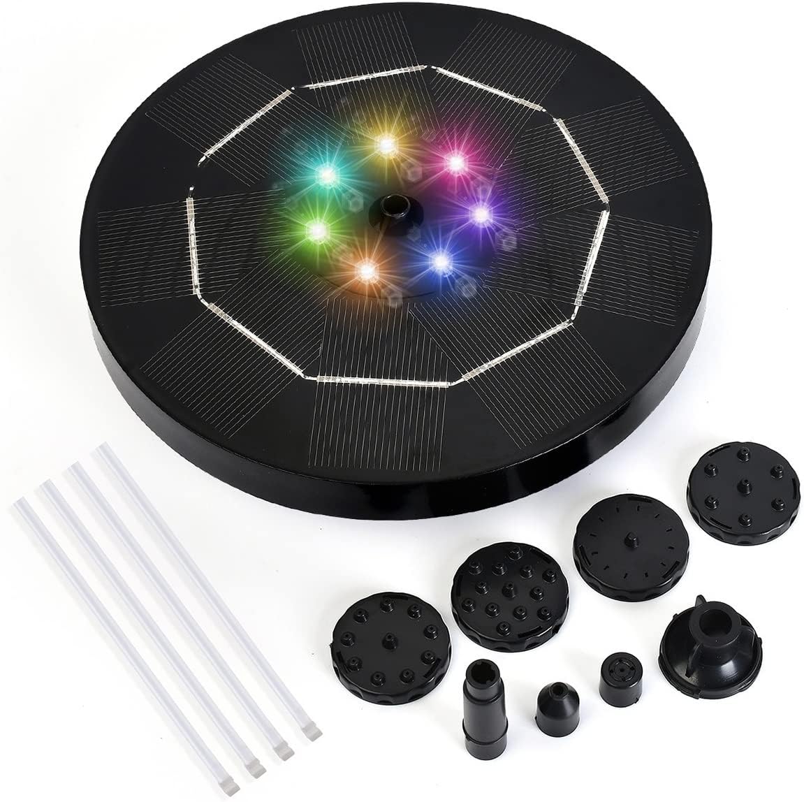 Submersible Sump Pump 7LED Colorful Lights Floating Garden Water Pump ...