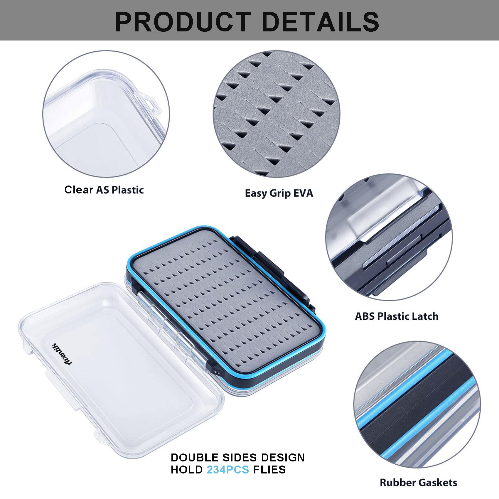 Snapklik.com : Fly Box For Fly Fishing Jig Box Waterproof Float ...