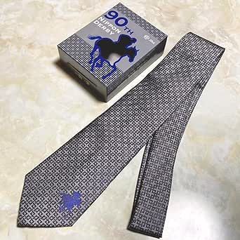 Amazon.co.jp: JRA 日本ダービー ネクタイ シルク 非売 レア 新 グレー 灰色 : ファッション