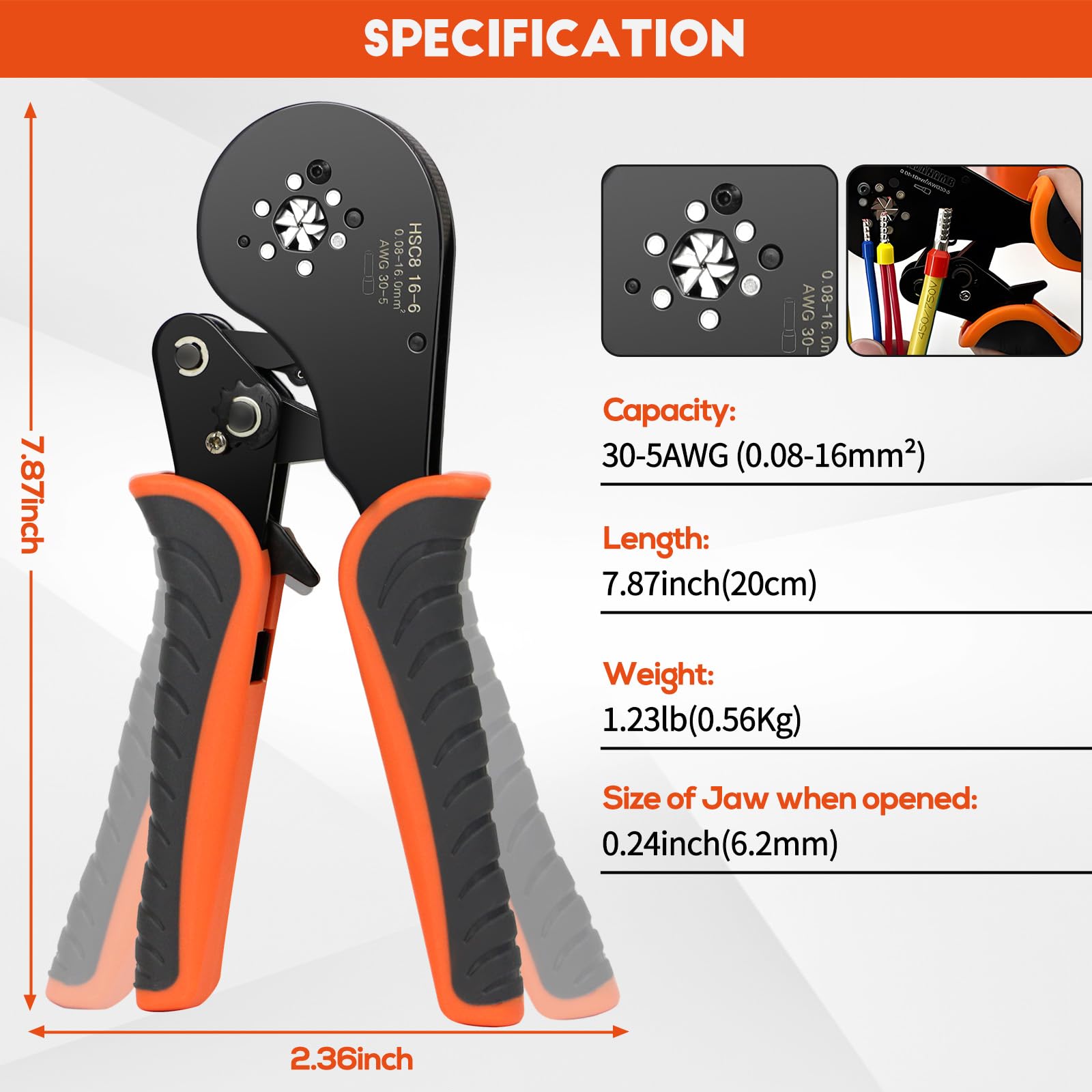 Snapklik.com : 2200PCS Hexagonal Ferrule Crimping Tool Kit Amliber ...