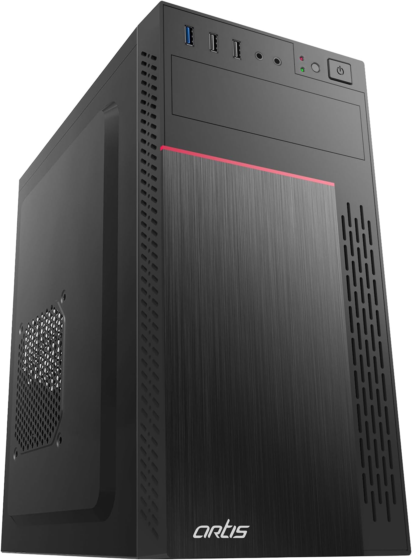 Amazon.in: Buy CIRCLE Polycarbonate Desktop Computer Cabinet - Black ...