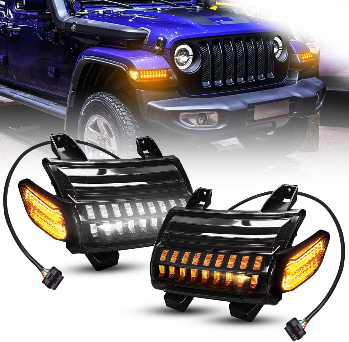 Amazon.com: AUDEXEN New Upgraded LED Fender Lights Combo with Turn ...