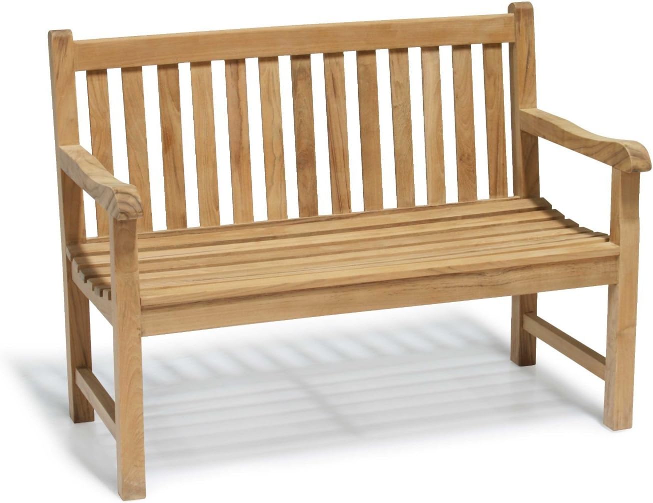 Jati Gladstone 2 Seater FULLY ASSEMBLED Garden Bench - 4ft Teak Park ...