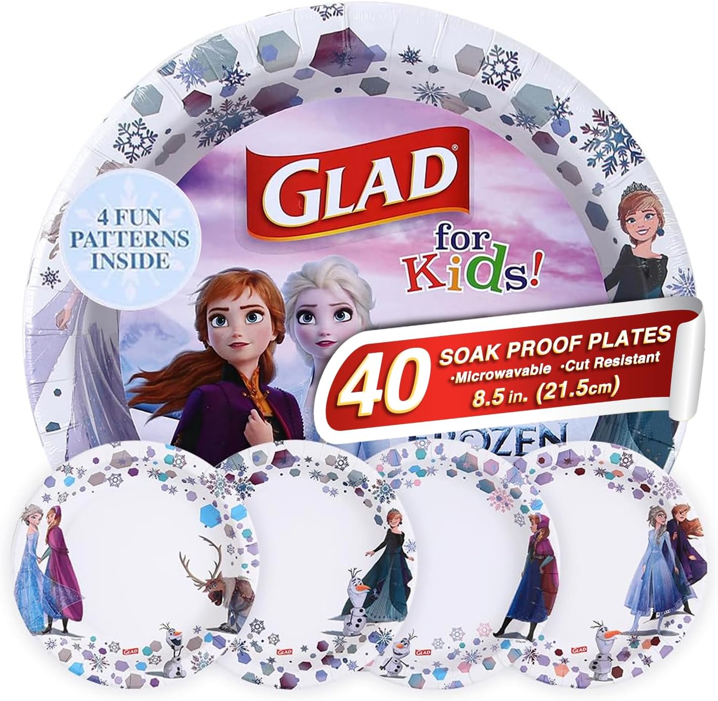 Amazon.com | 40 Pcs Frozen Party Decorations, Frozen Paper Food Trays ...