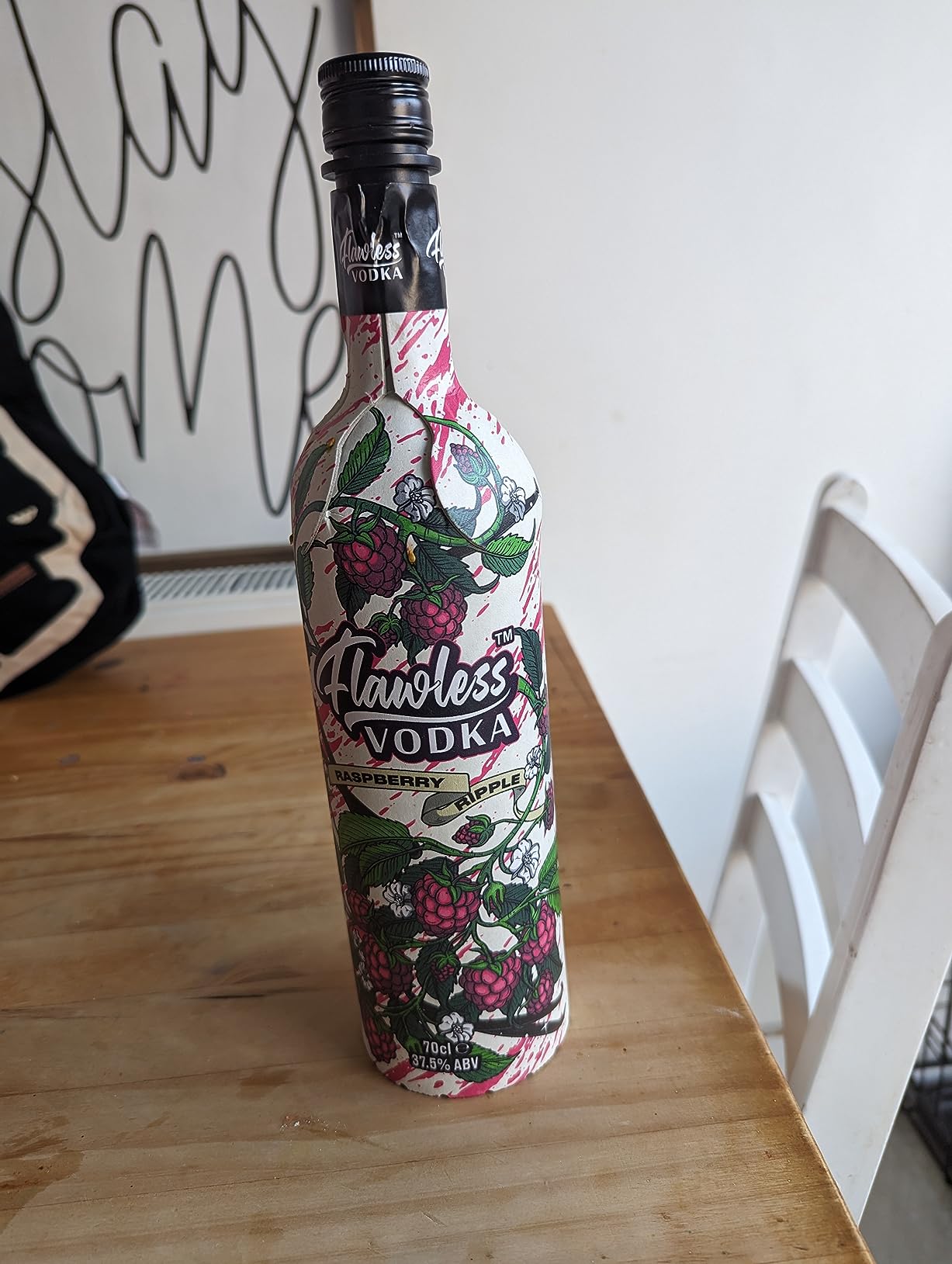 Raspberry Ripple Flawless Vodka 70cl 37.5% ABV Small Batch Craft ...