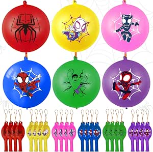 Amazon.com: 24 Pcs Punch Balloons Colorful Latex Punch Ball Party ...