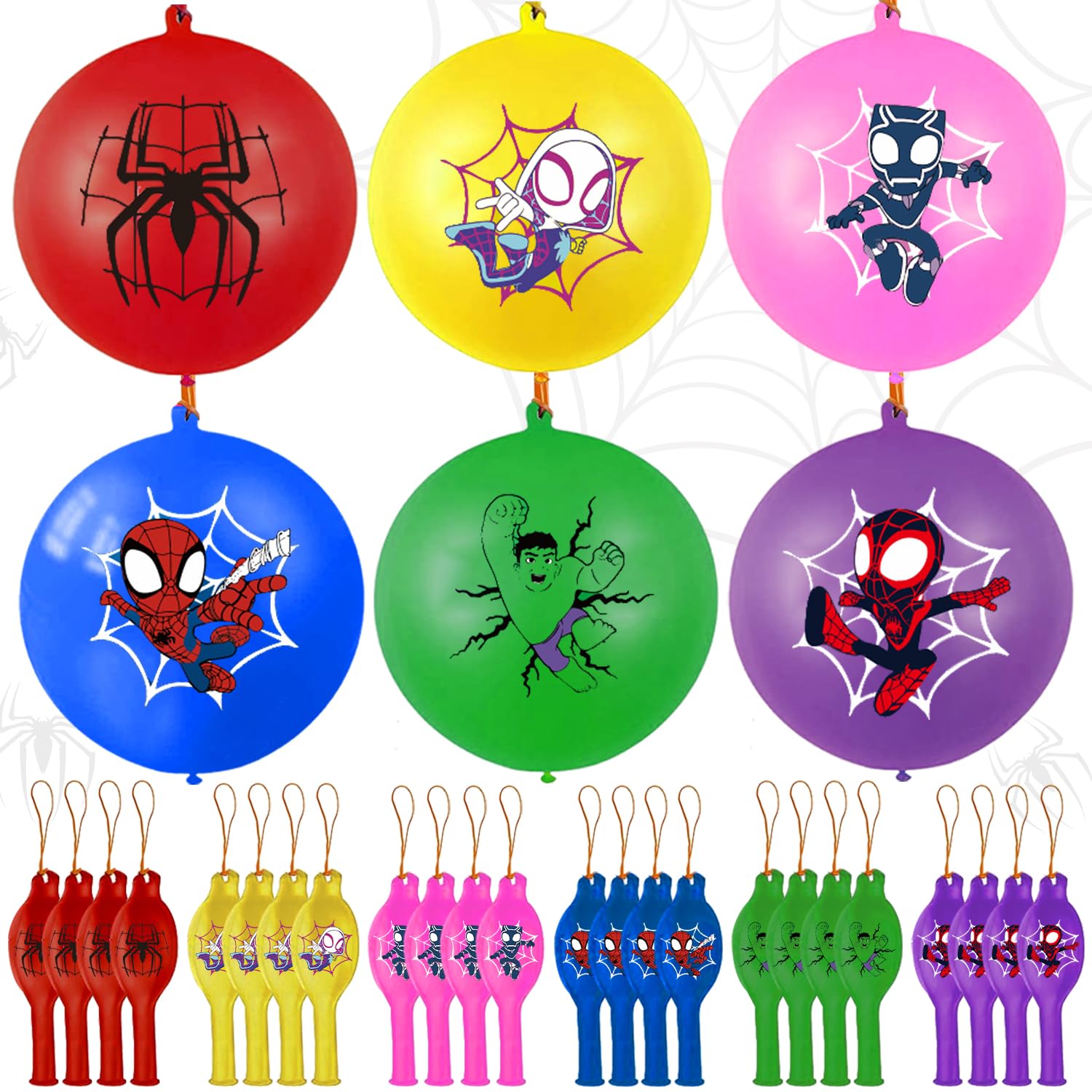 Amazon.com: 24 Pcs Punch Balloons Colorful Latex Punch Ball Party ...