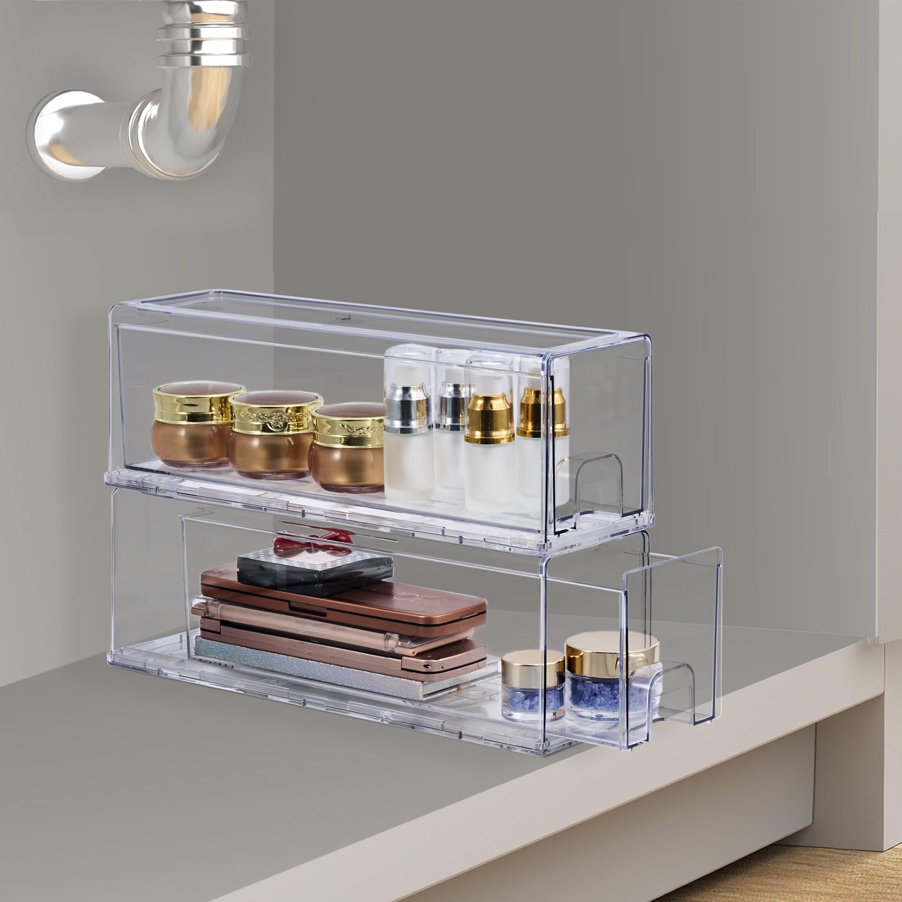Amazon.com: Sorbus Small Clear Stackable Storage Drawers, Plastic ...