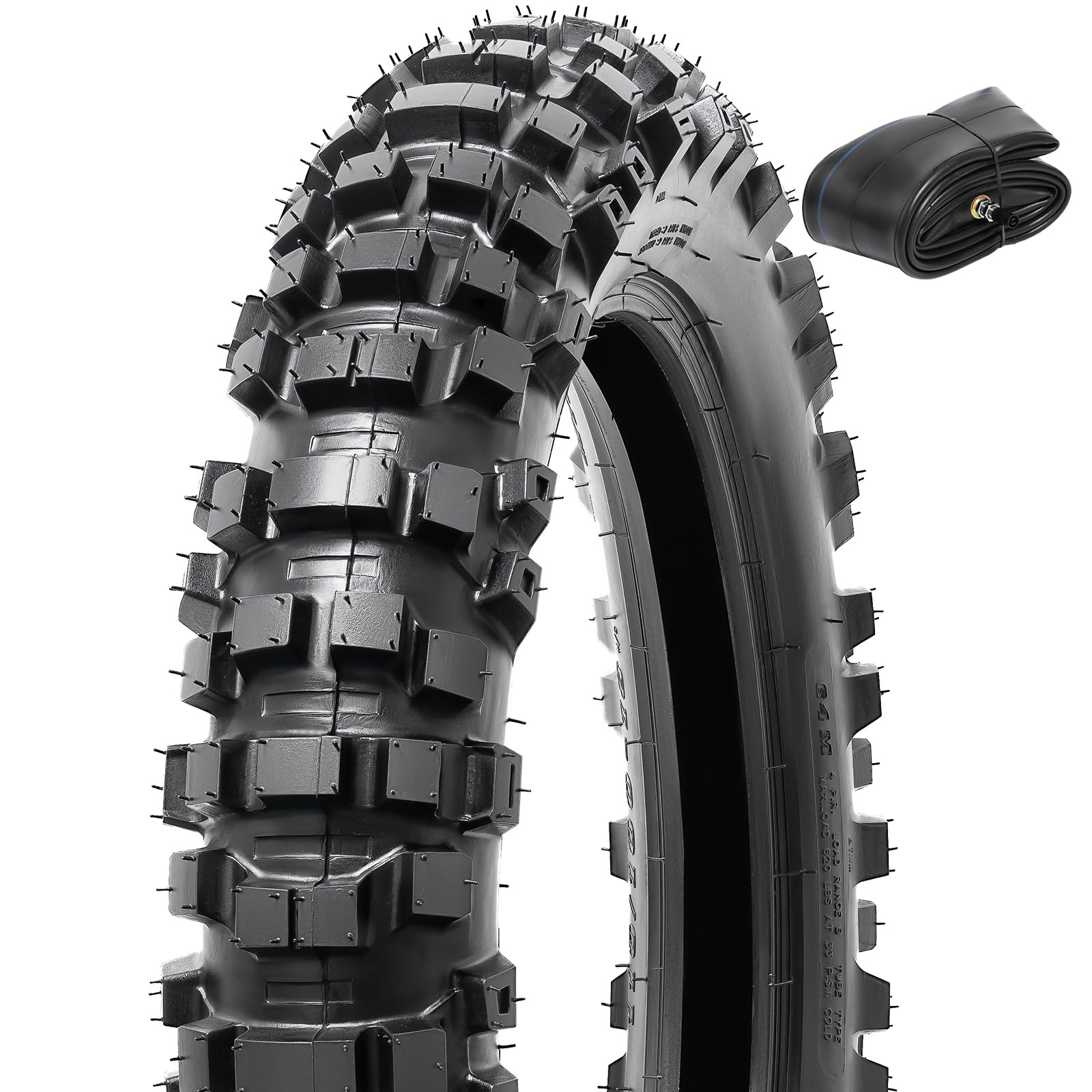 Off-road Motorcycle Tires Dirt Bike Tire Set - 110/100-18 Rear & 80/100 ...