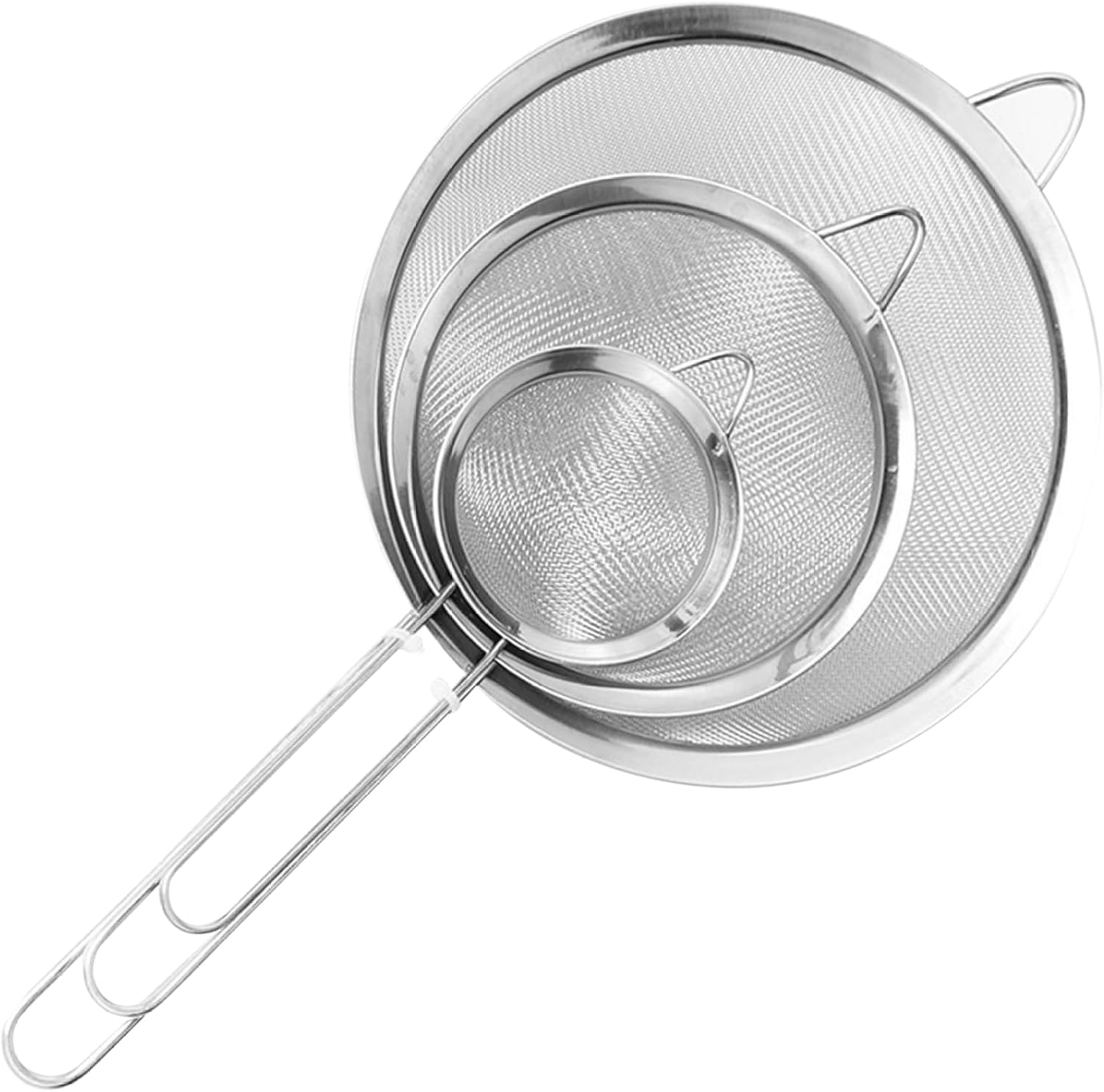 Amazon.com: Fine Mesh Strainer Stainless Steel Mesh Strainer with ...