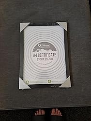 (Set of 6) - A4 Black Photo Frame Glass Window Premium Photo Picture ...