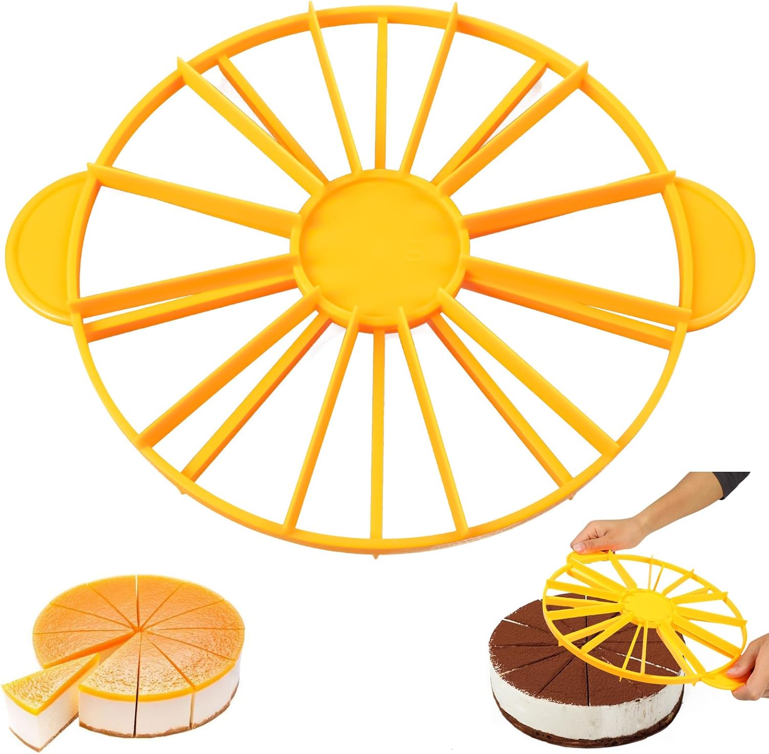 Amazon.com | WSERE Cake Slice Round Cake Portion Marker Cake Cutter ...