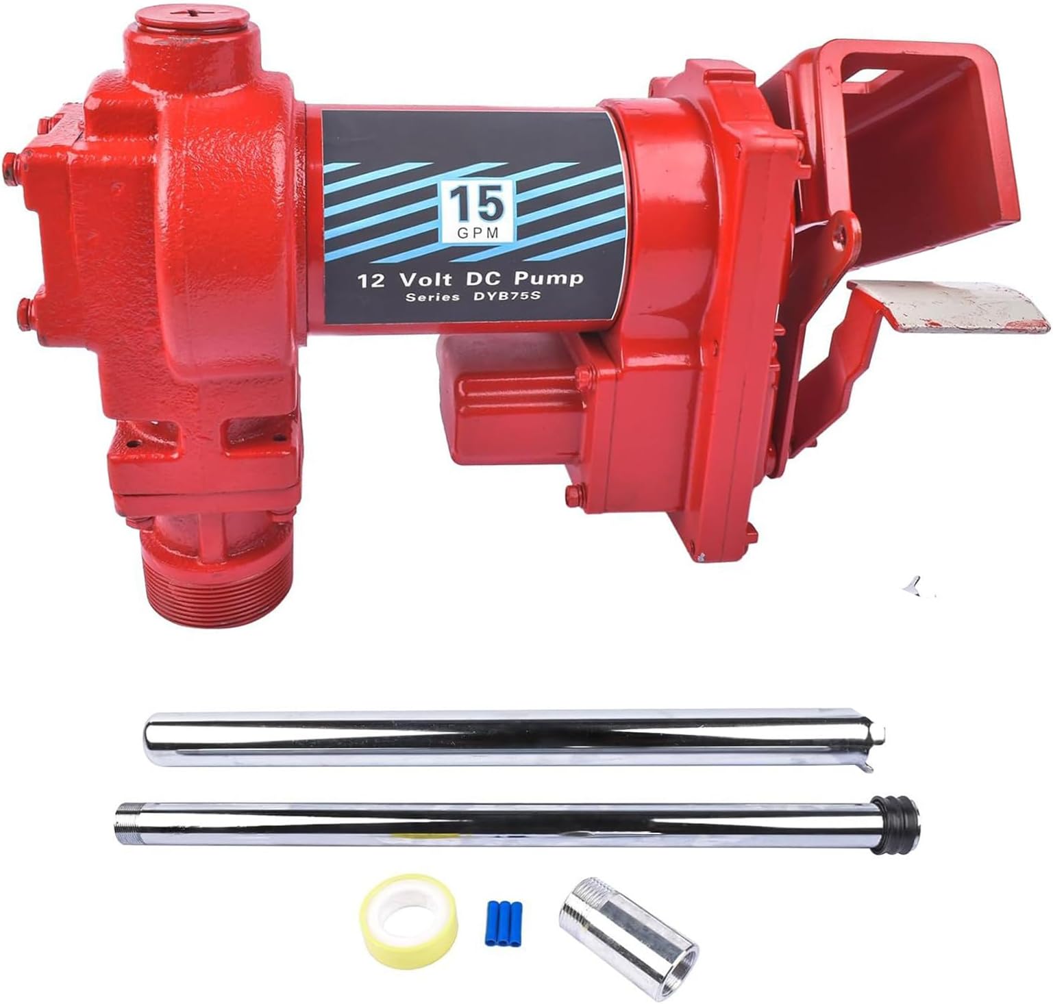 Weonefit Fuel Transfer Pump 15 GPM High Flow 12 Volt DC pump Heavy Duty ...