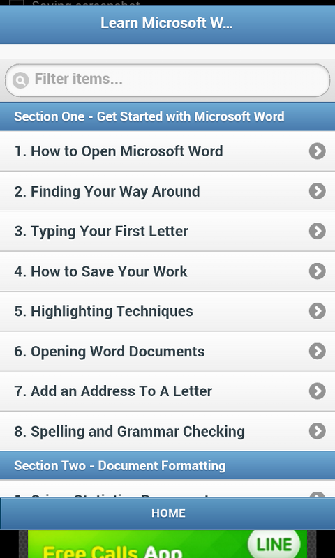 Learn Microsoft Word - App on Amazon Appstore