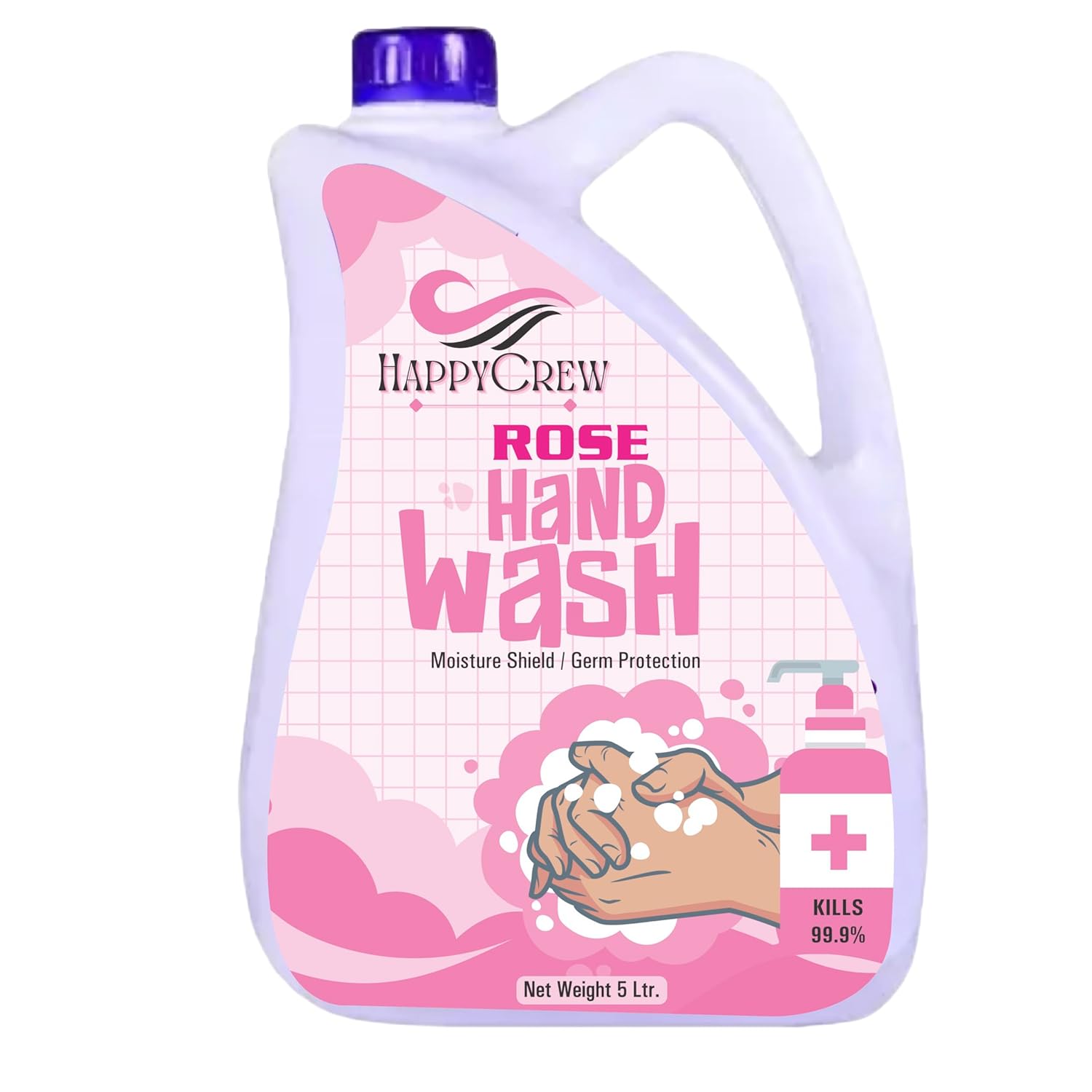 HAPPYCREW Hand wash Liquid - Skin Moisturizing Handwash 5 L, Soft and ...