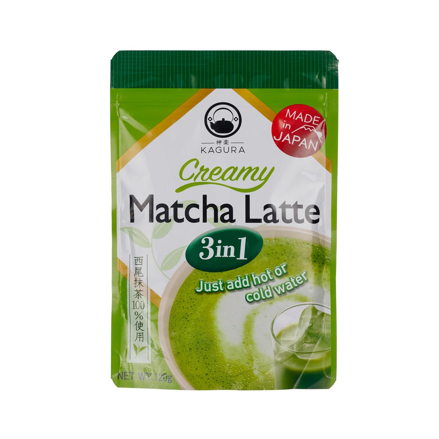 Kagura Creamy Matcha Latte 3in1 120g : Amazon.in: Grocery & Gourmet Foods