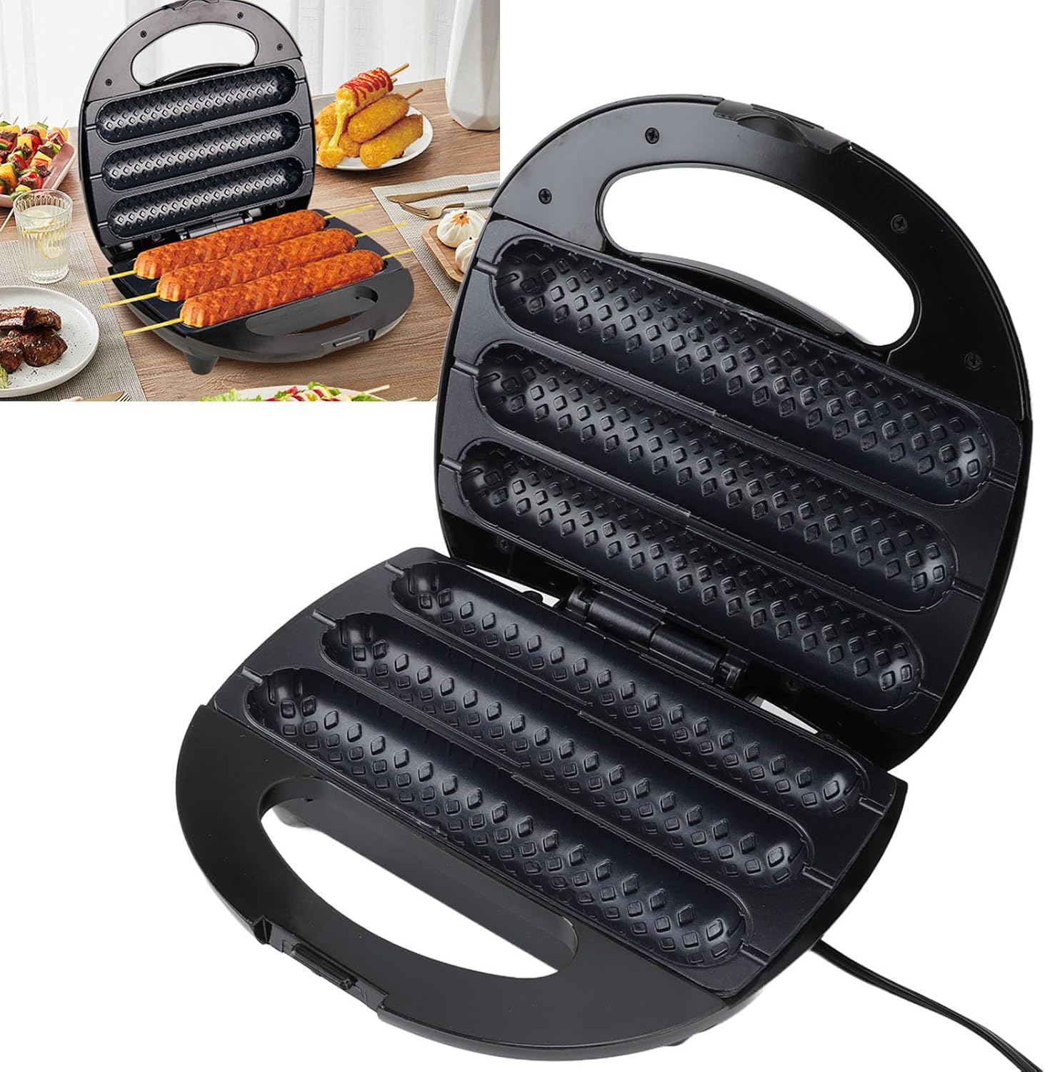 Amazon.com: Sausage Roll Maker Multipurpose 800W High Power Double ...