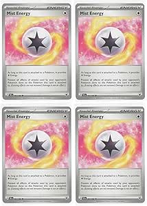 Amazon.com: Mist Energy 161/162 Temporal Forces Pokemon Card Set x4 ...