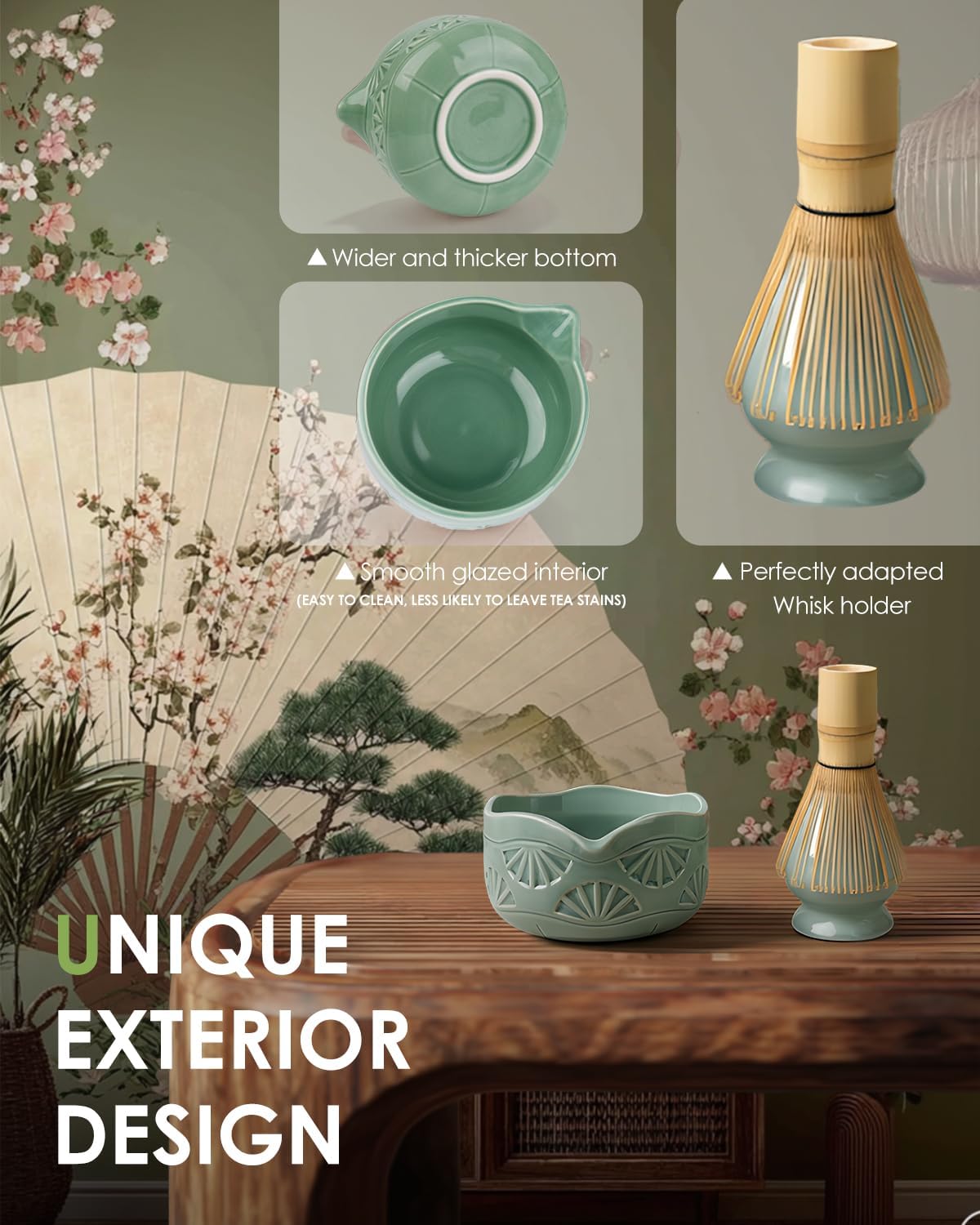 JUL WIND Matcha Whisk Set with Spout Bowl Review | TeaDelight.net