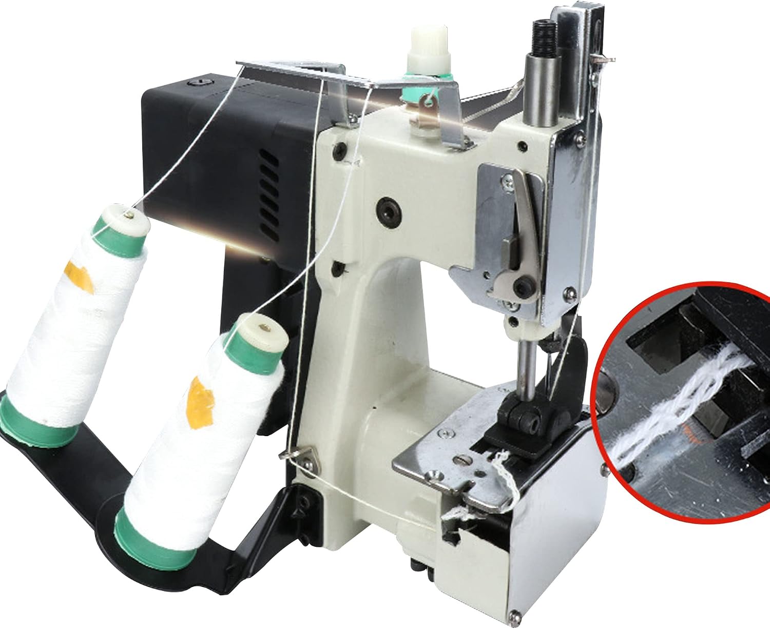 Amazon.com: Portable Electric Sewing Machine GK9-925 Double Line ...