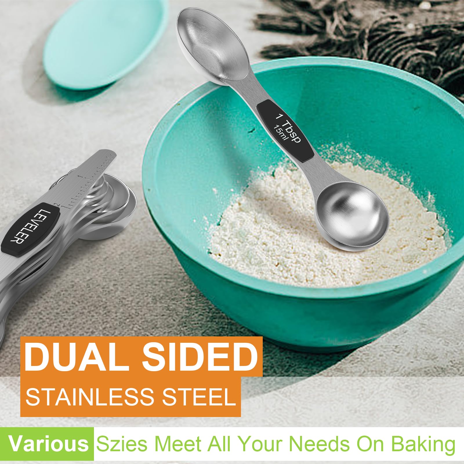 Snapklik.com : Magnetic Measuring Spoons Set - Wildone Stainless Steel ...