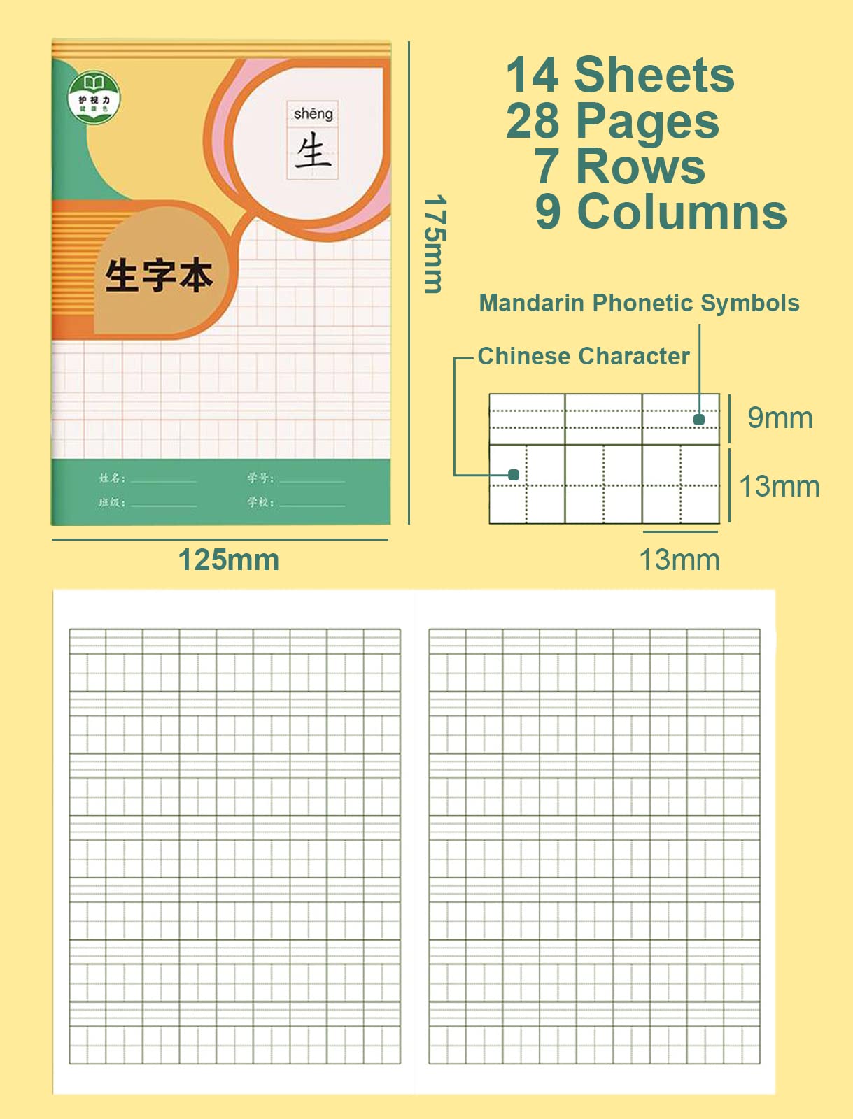 Snapklik.com : Chinese Character Practice Books, Practice Writing ...