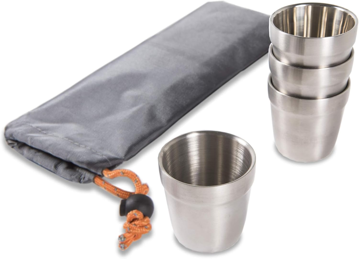 Amazon.com: nCamp Camping Coffee Mug Cup Set, Stainless Steel ...