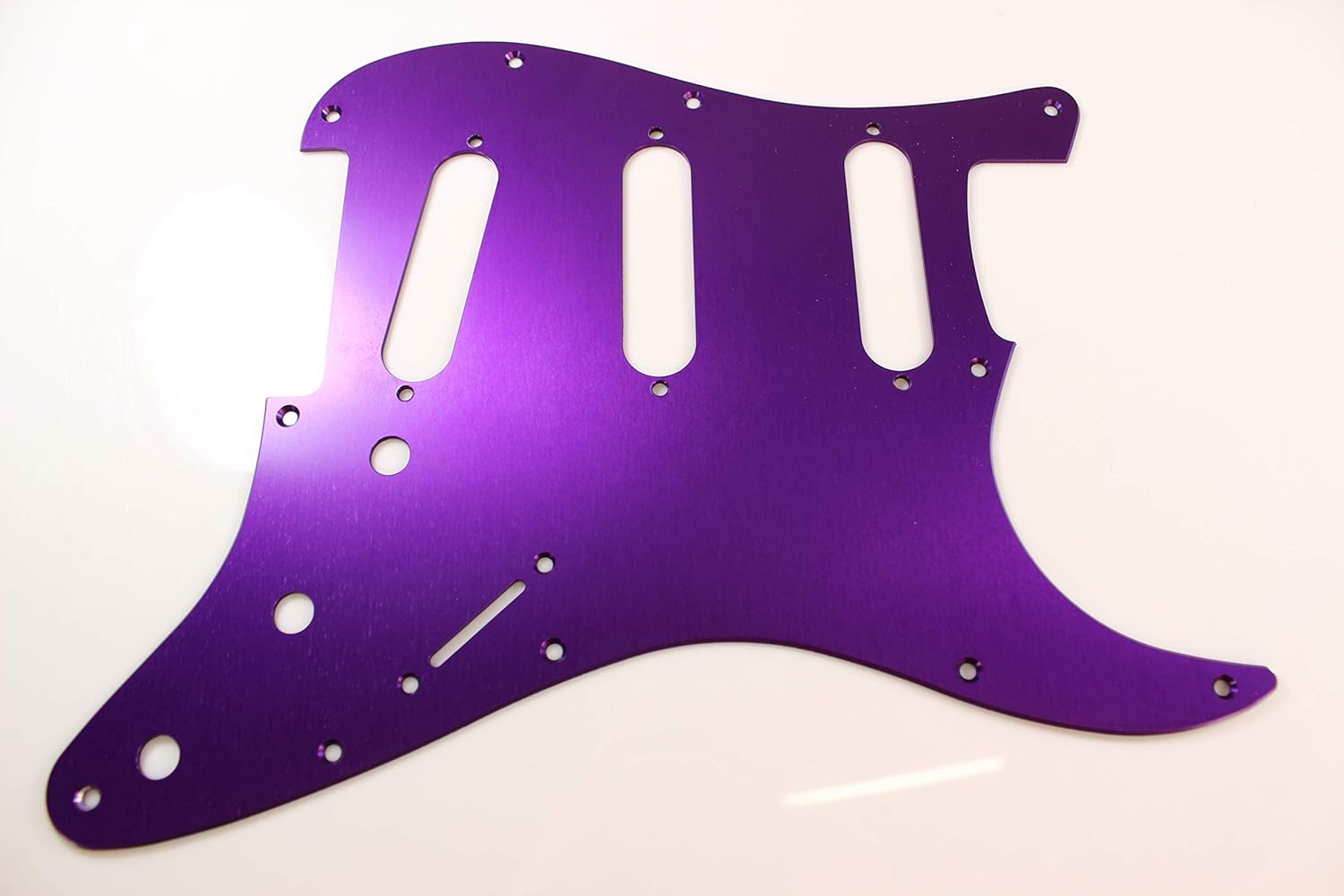 Amazon.com: Brushed Purple Anodized Aluminum SSS Strat Pickguard- Fits ...