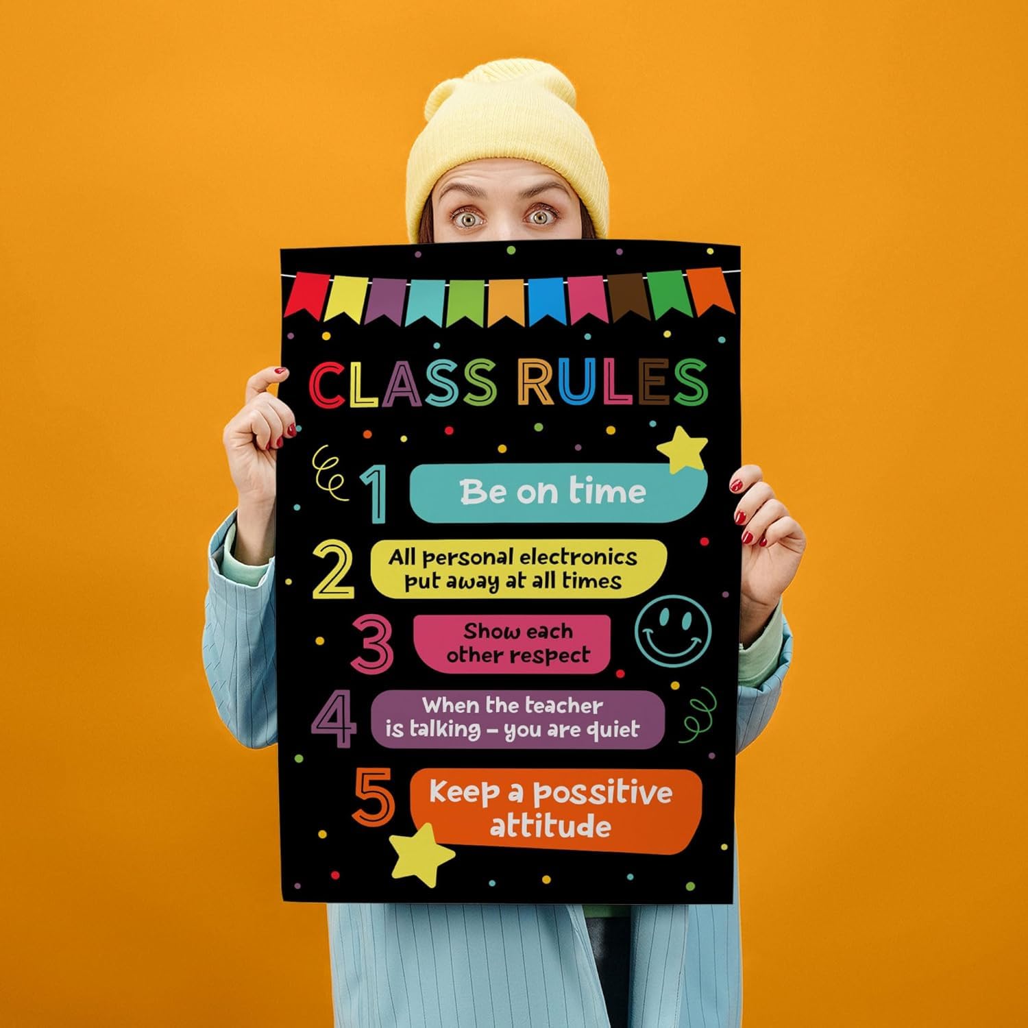 Laminated Educational Motivational School Poster Colorful Pencil ...