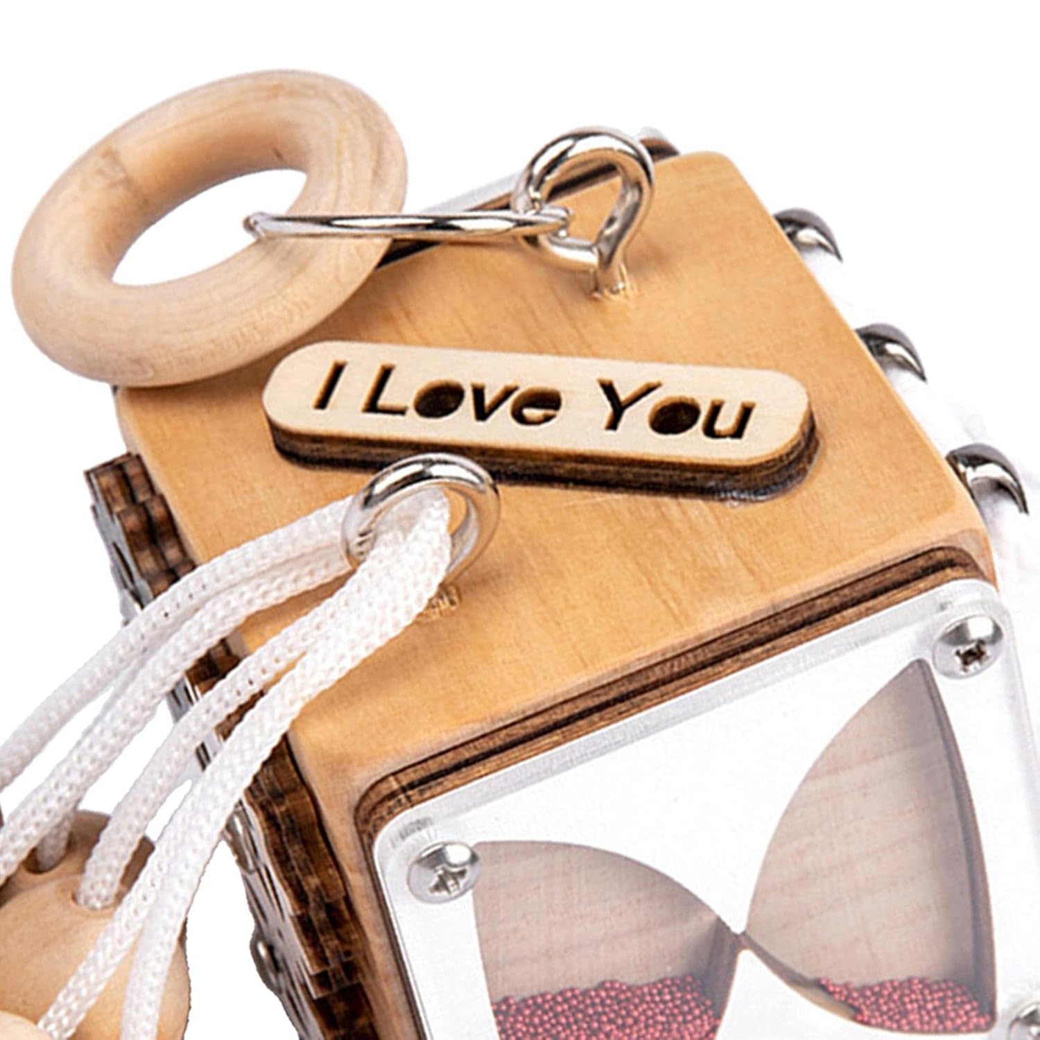 Buy 6 in 1 Wooden Activity Busy Block Locks Toy Kids Board Game Life ...