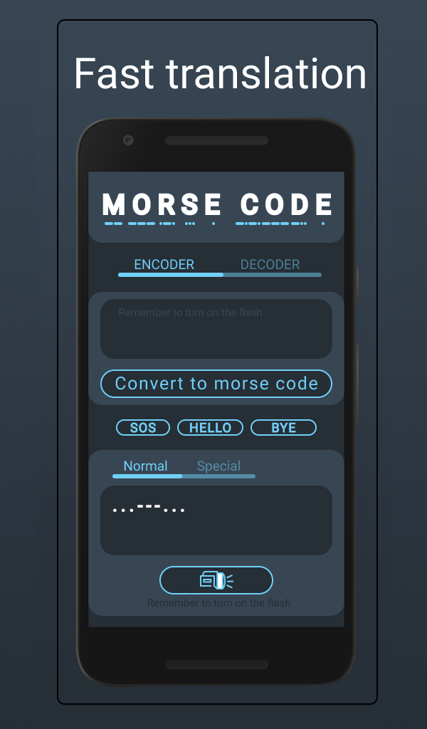 Morse code and flashlight - App on Amazon Appstore