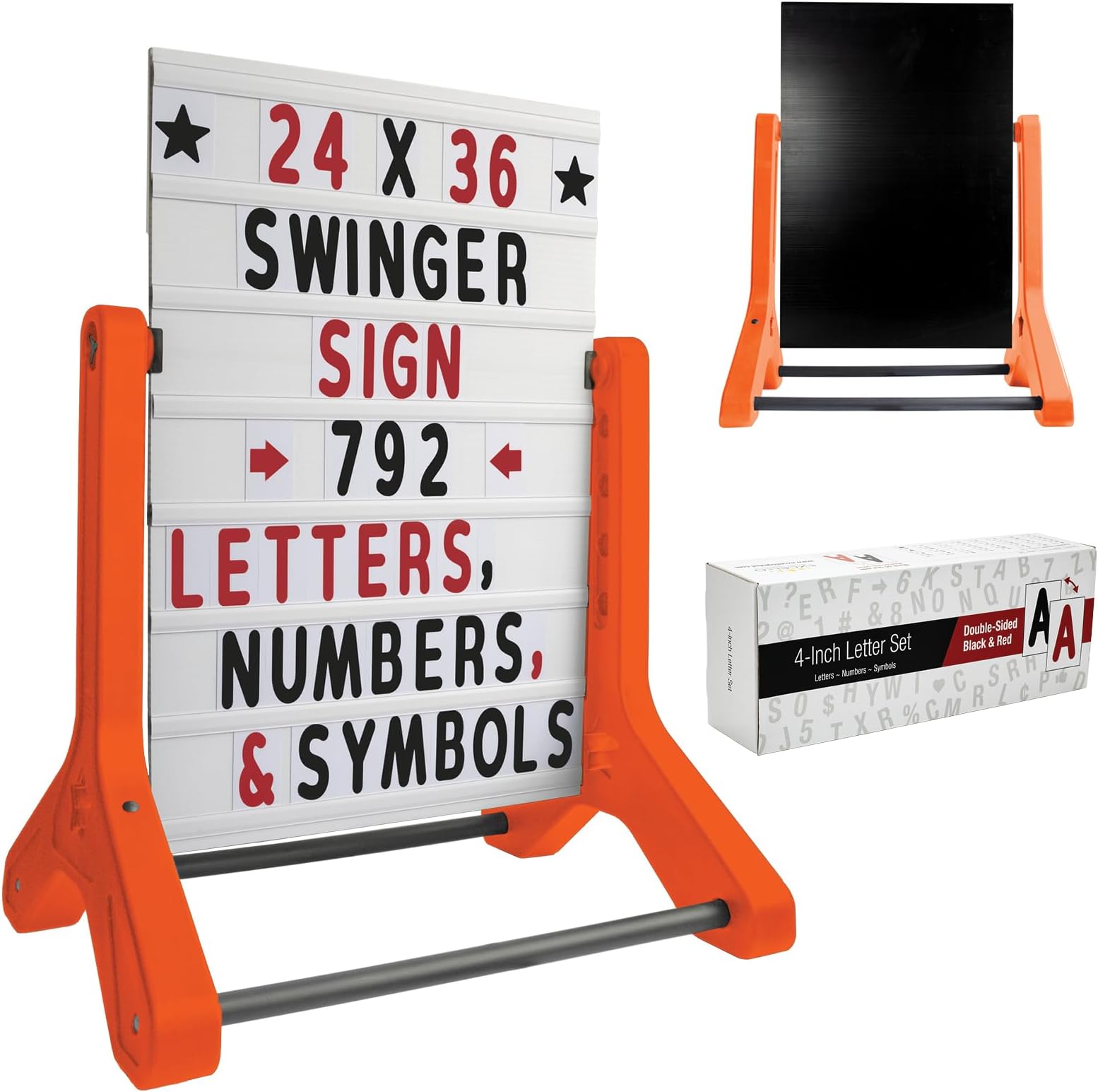 Amazon.com : Sidewalk A-Frame Heavy Duty Plasticade 2 Sided Message ...