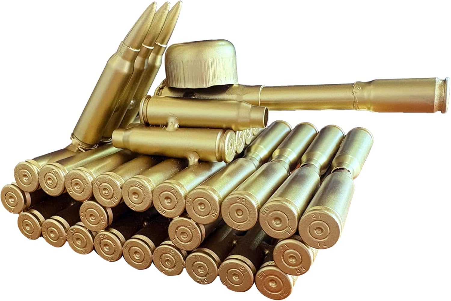 Amazon.com: ZhurongGod Bullet Shell Style Tank Model – Handmade Metal ...