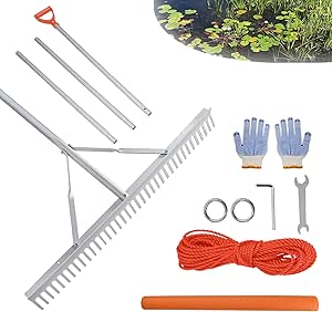 Amazon.com : Fumingpal Floating Weed Lake Rake, 36 Inch Widths Pond ...