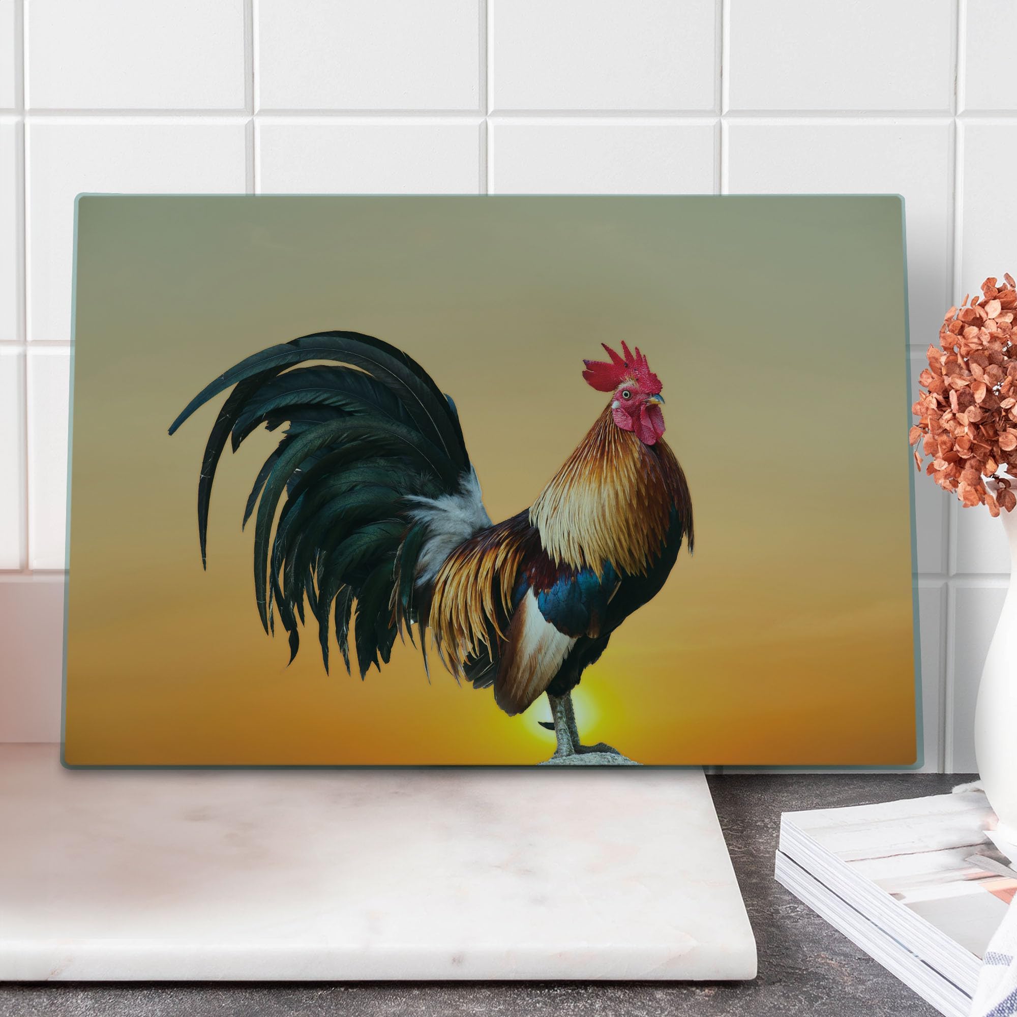 Amazon.com: Cuisinart CCB-3PCROS 3-Piece Rooster Cutting Board ...