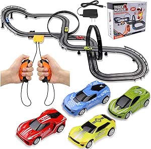 Amazon.com: Slot Car Race Track Sets, 23ft Battery Powered or Electric ...