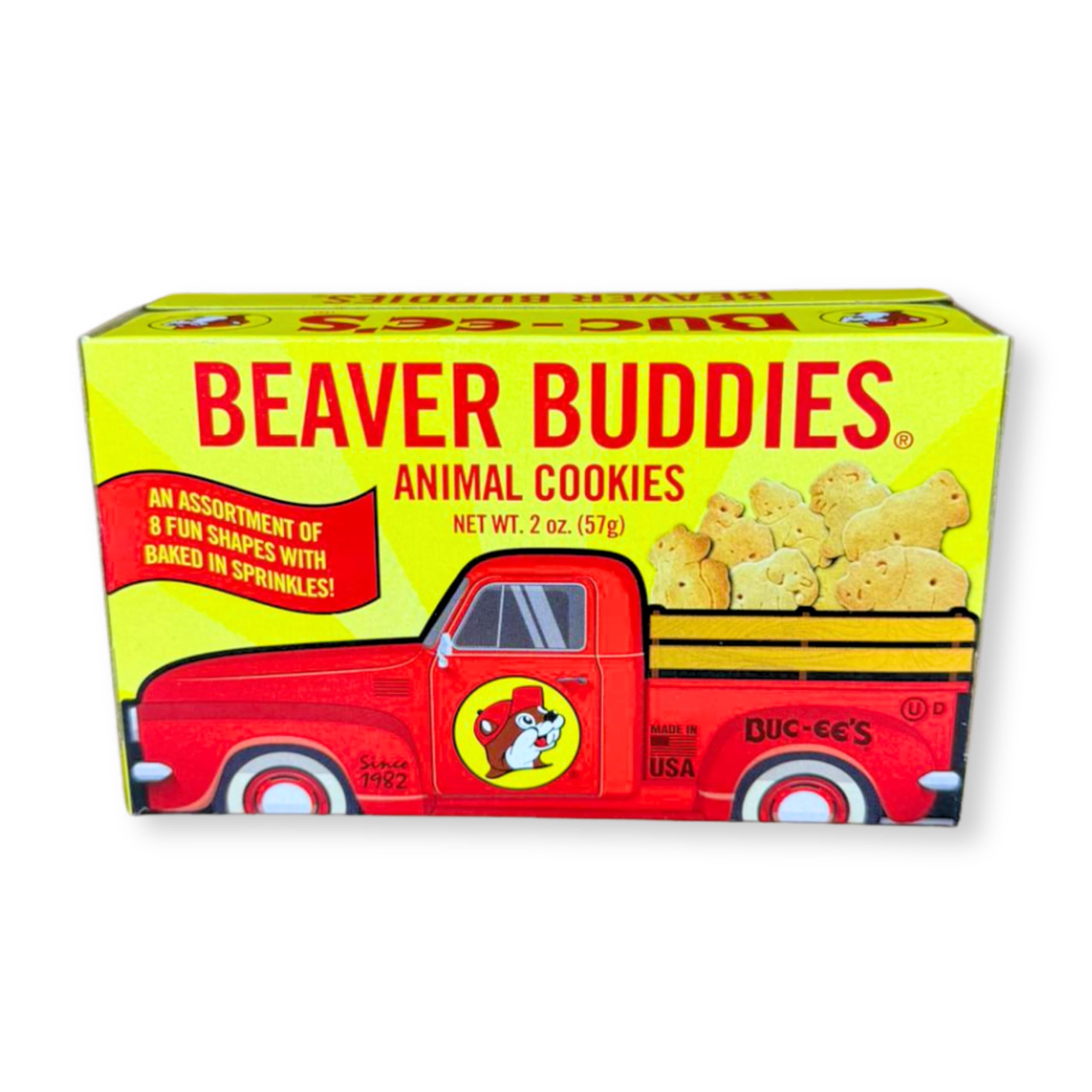 Snapklik.com : Buc-ees Beaver Buddies Animal Cookies Pack Of 6