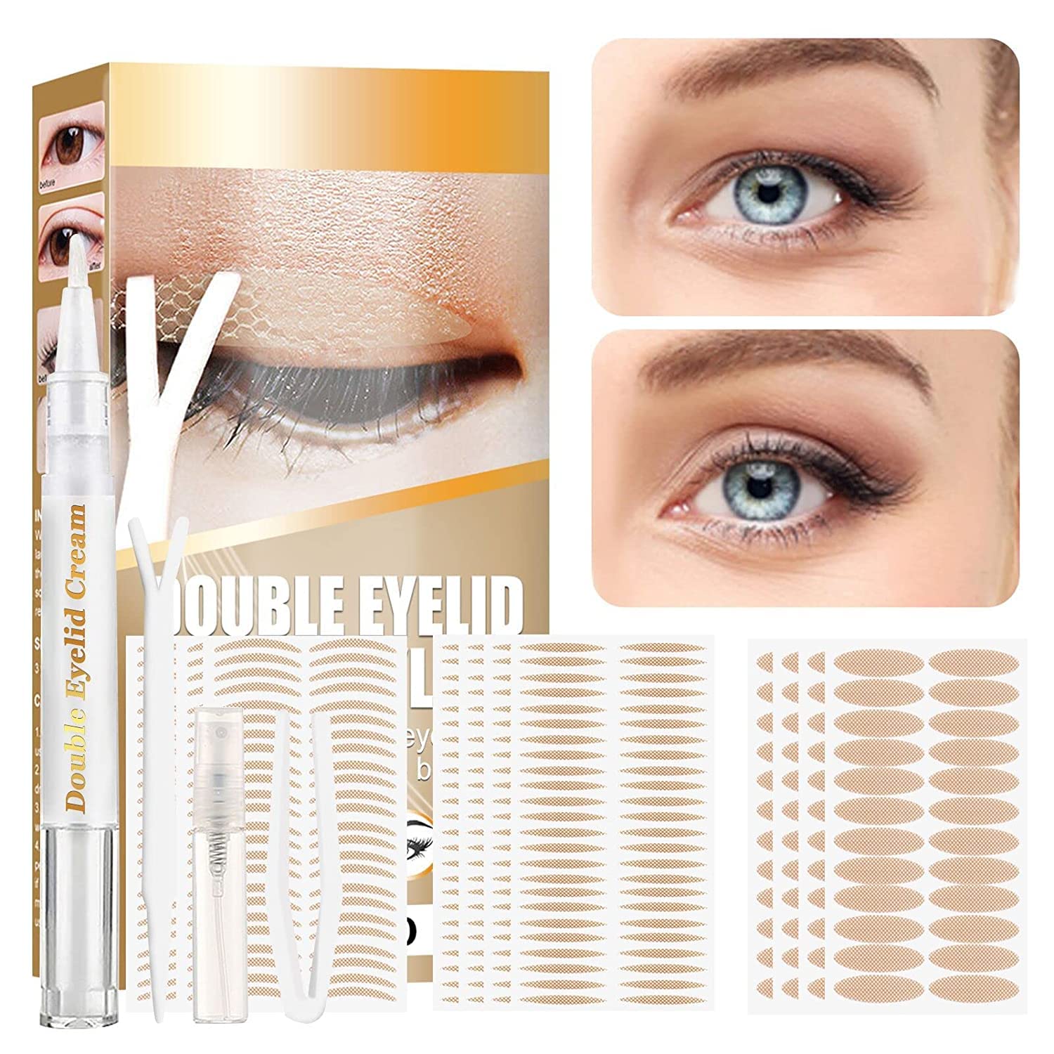 Pegatina de Doble párpado Cinta para Párpados, 480Pcs Tiras para ...