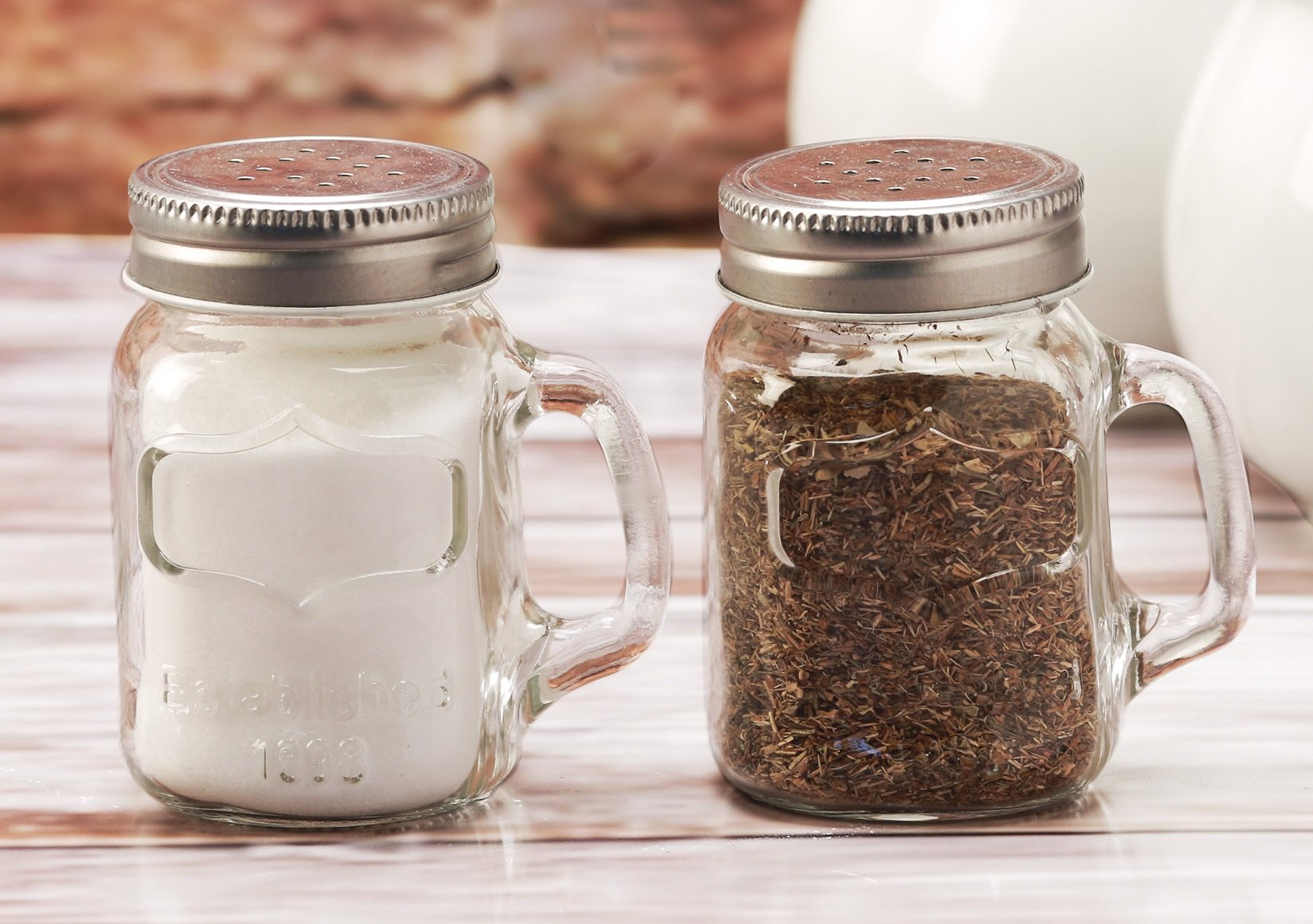 Snapklik.com : Circleware Mason Yorkshire Jar Mug Salt And Pepper Shakers