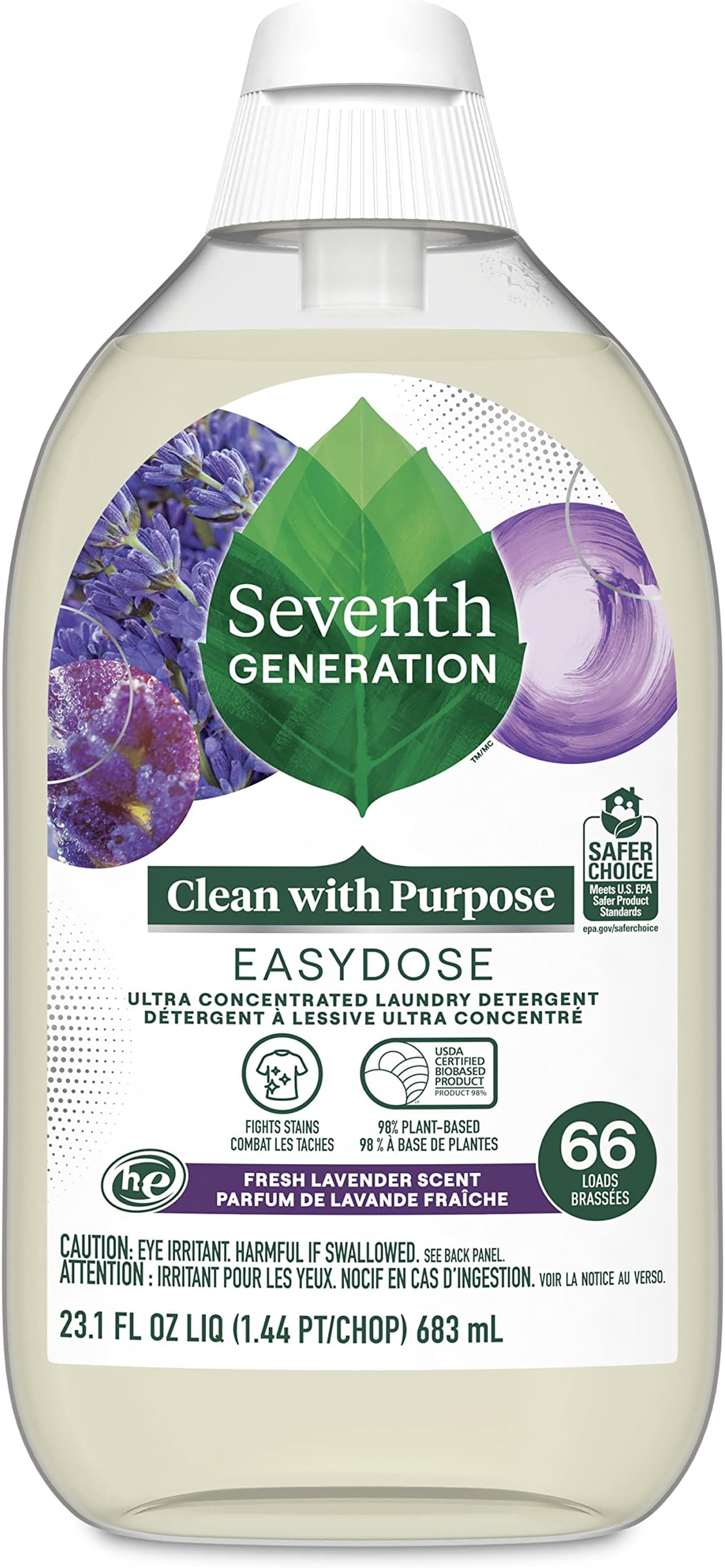 Amazon.com: Seventh Generation Liquid Laundry Detergent, Free & Clear ...